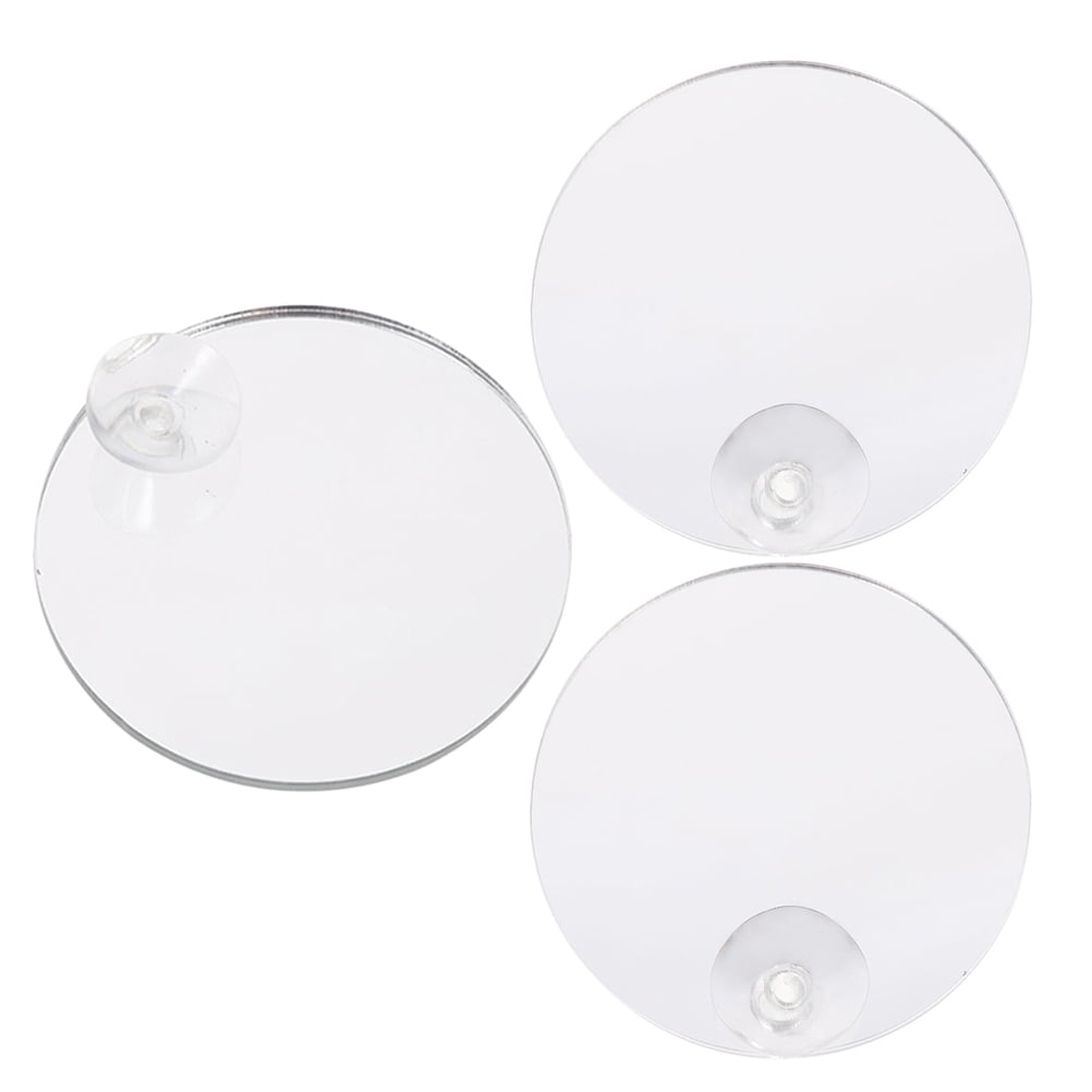 WEUVEB 3Pcs 5.0x5.0x0.5in Betta Training Mirror Aquarium Accessory for ...