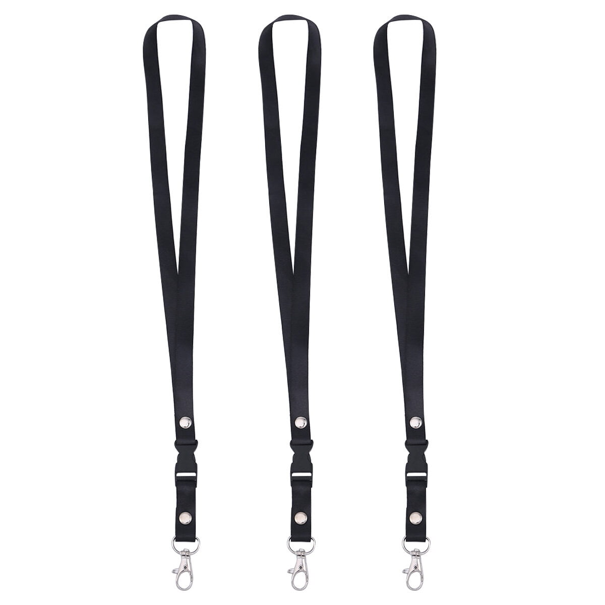 WEUVEB 3Set Lanyard Neck Cord for ID Cards and Badges 19.7x0.6x0.1in ...
