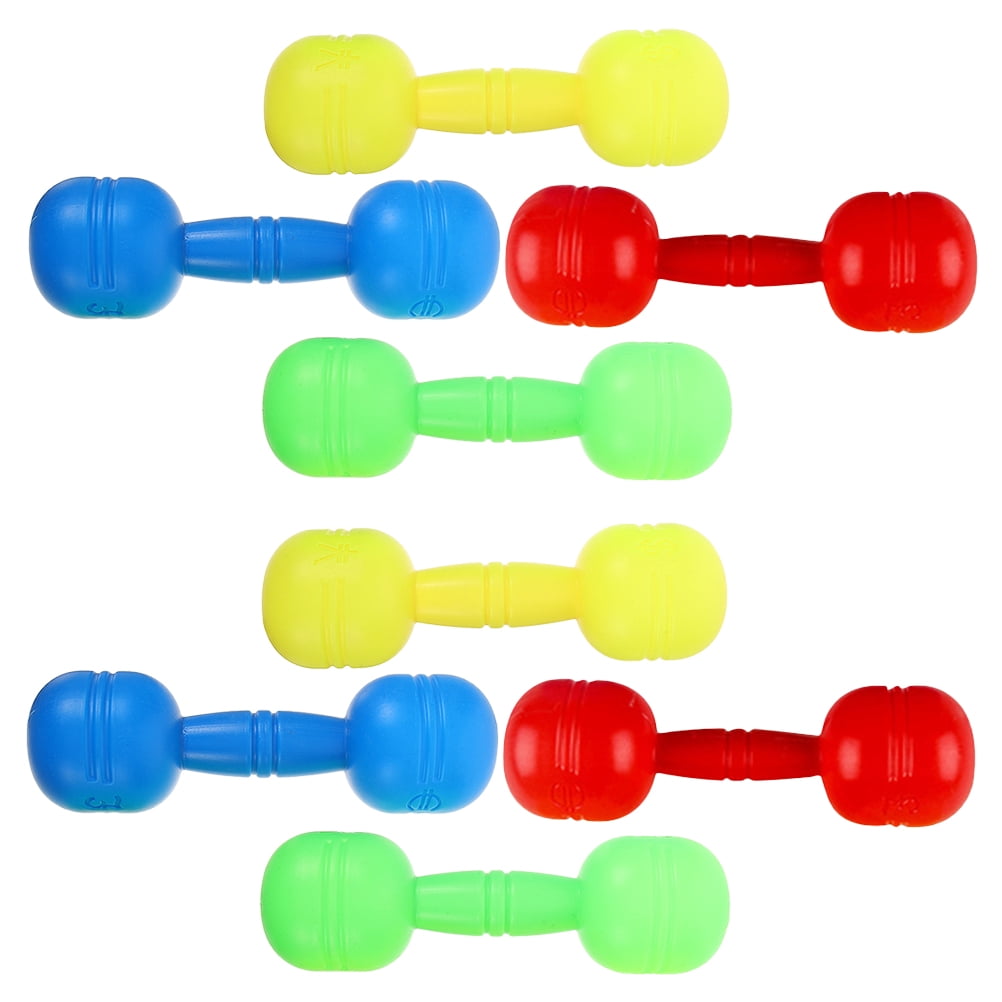 WEUVEB 4 Pairs Kids Gym Equipment Dumbbells Toddlers Water Weights ...