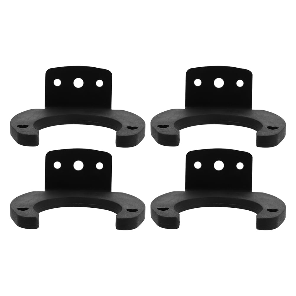 WEUVEB 4Pcs Black Wall Mount Microphone Holder Space Saving Mic Clamp ...