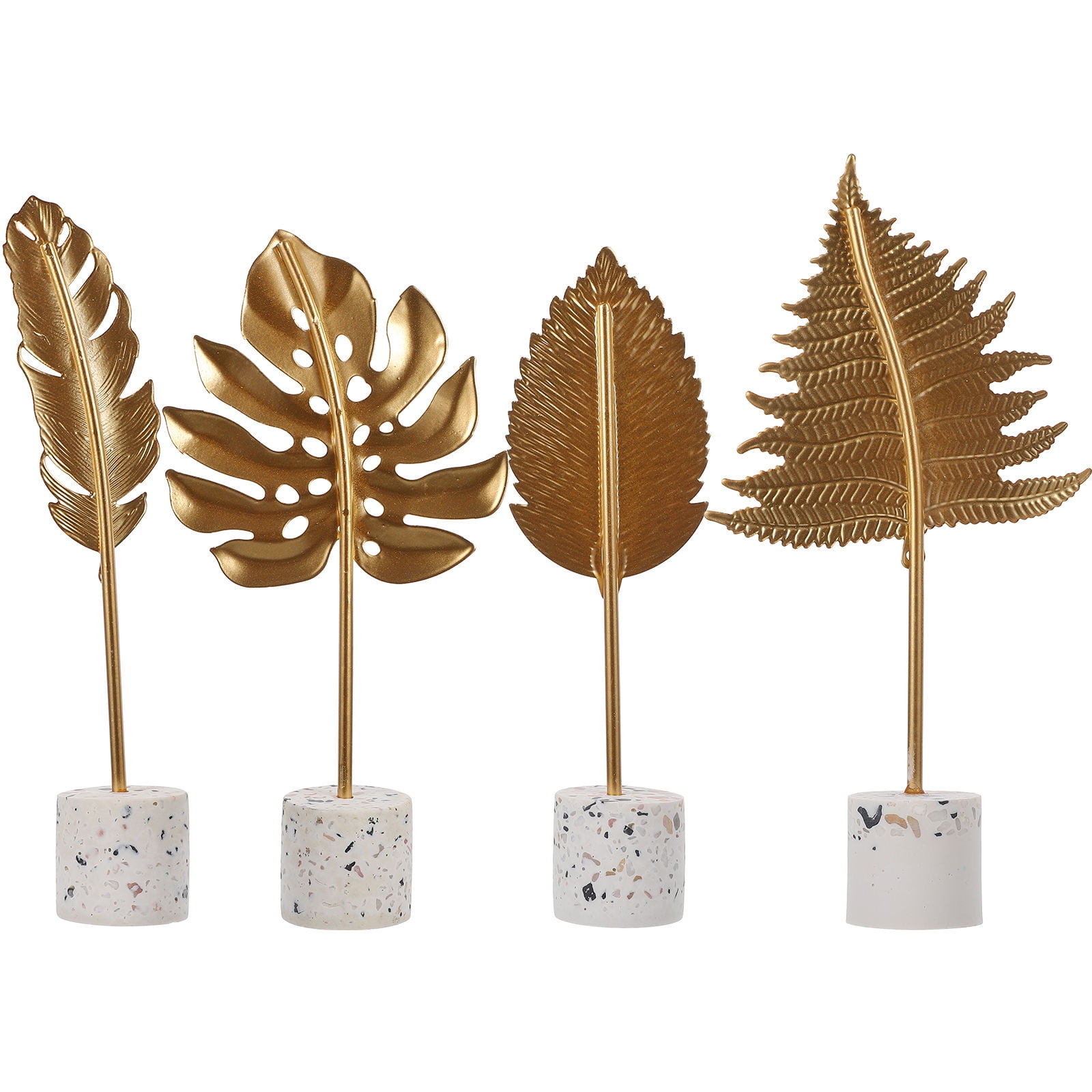 WEUVEB Leaf Statue Decor Ornament Home Decoration General Users Living ...