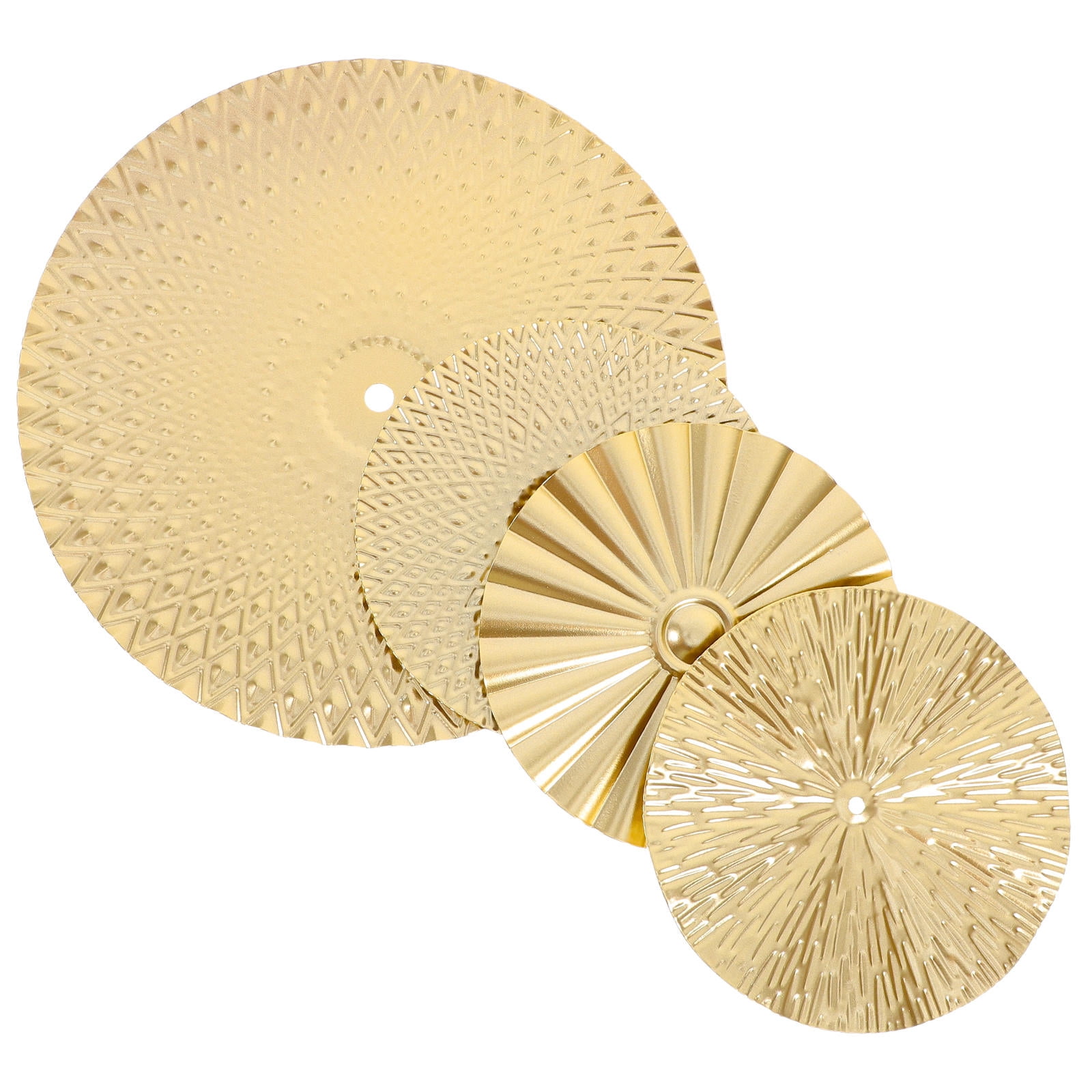 WEUVEB 4Pcs Luxury Design Metal Circle Wall Art for Indoor Decoration ...