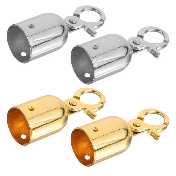 WEUVEB 4Pcs Rope End Stop Post Queue Stainless Steel Secure Ropes For ...