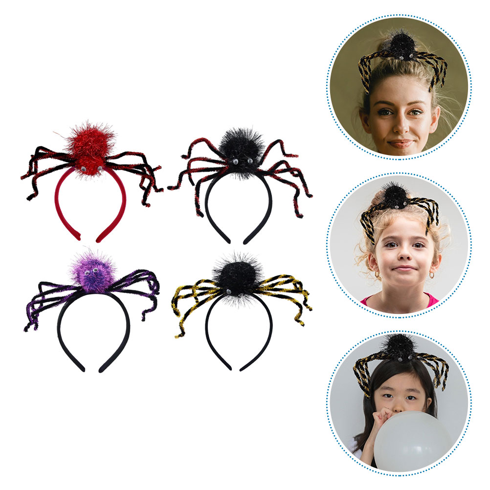 WEUVEB Role-Playing Costume Accessories Spider Headband Adult 4Pcs 7 ...