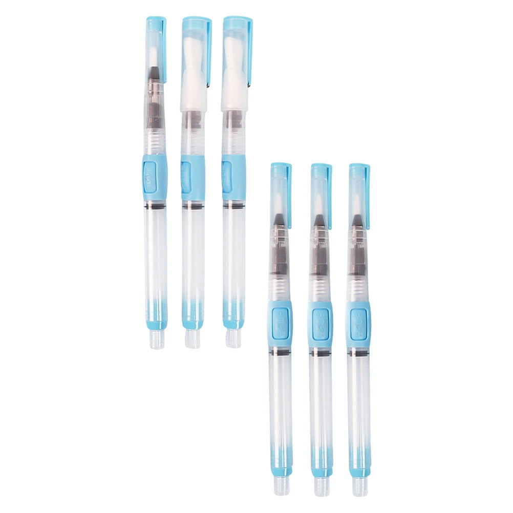 WEUVEB 4Set Watercolor Drawing Brush Blue Plastic Material for Painting ...