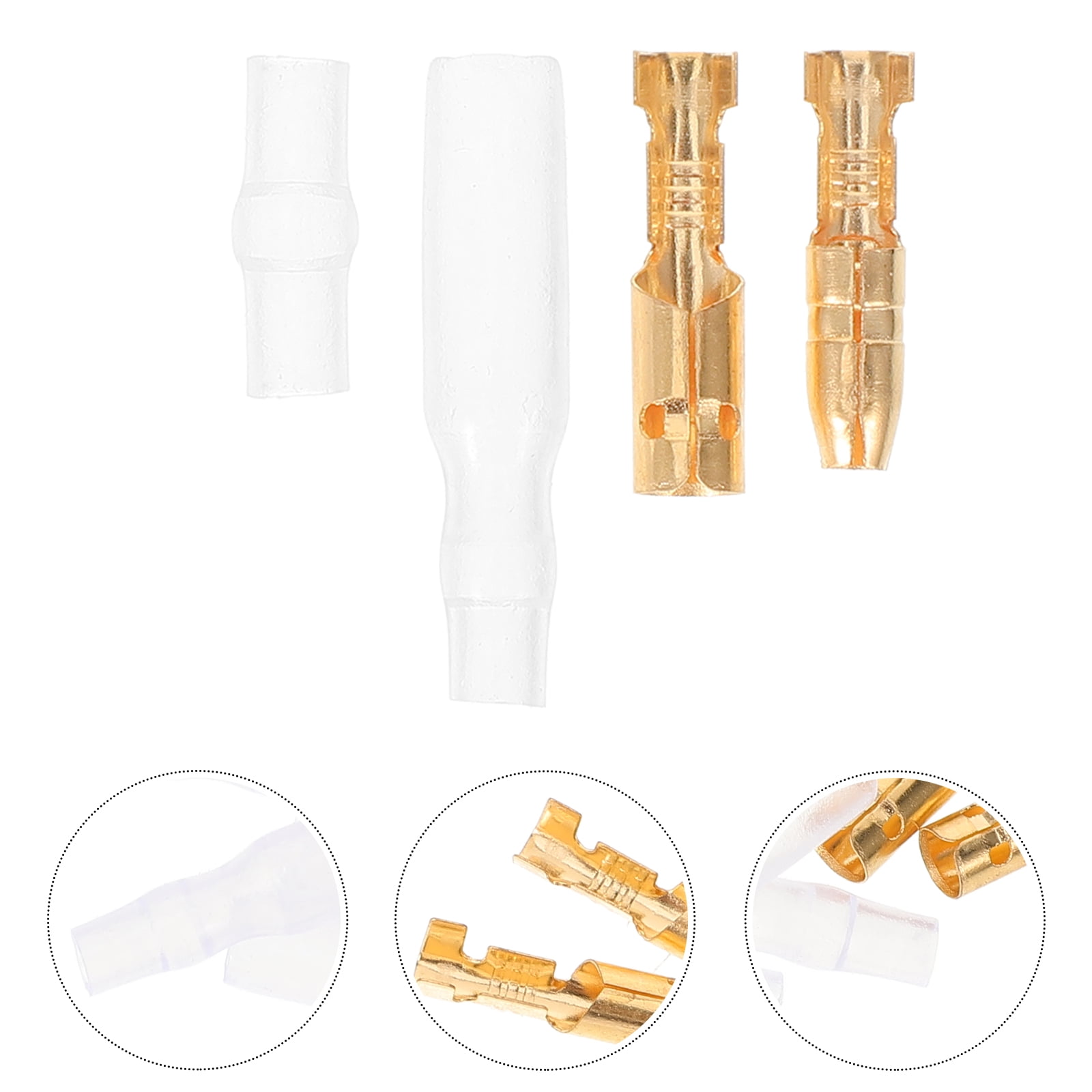 WEUVEB 50 Sets Auto Electrical Connectors Male And Female Connector ...