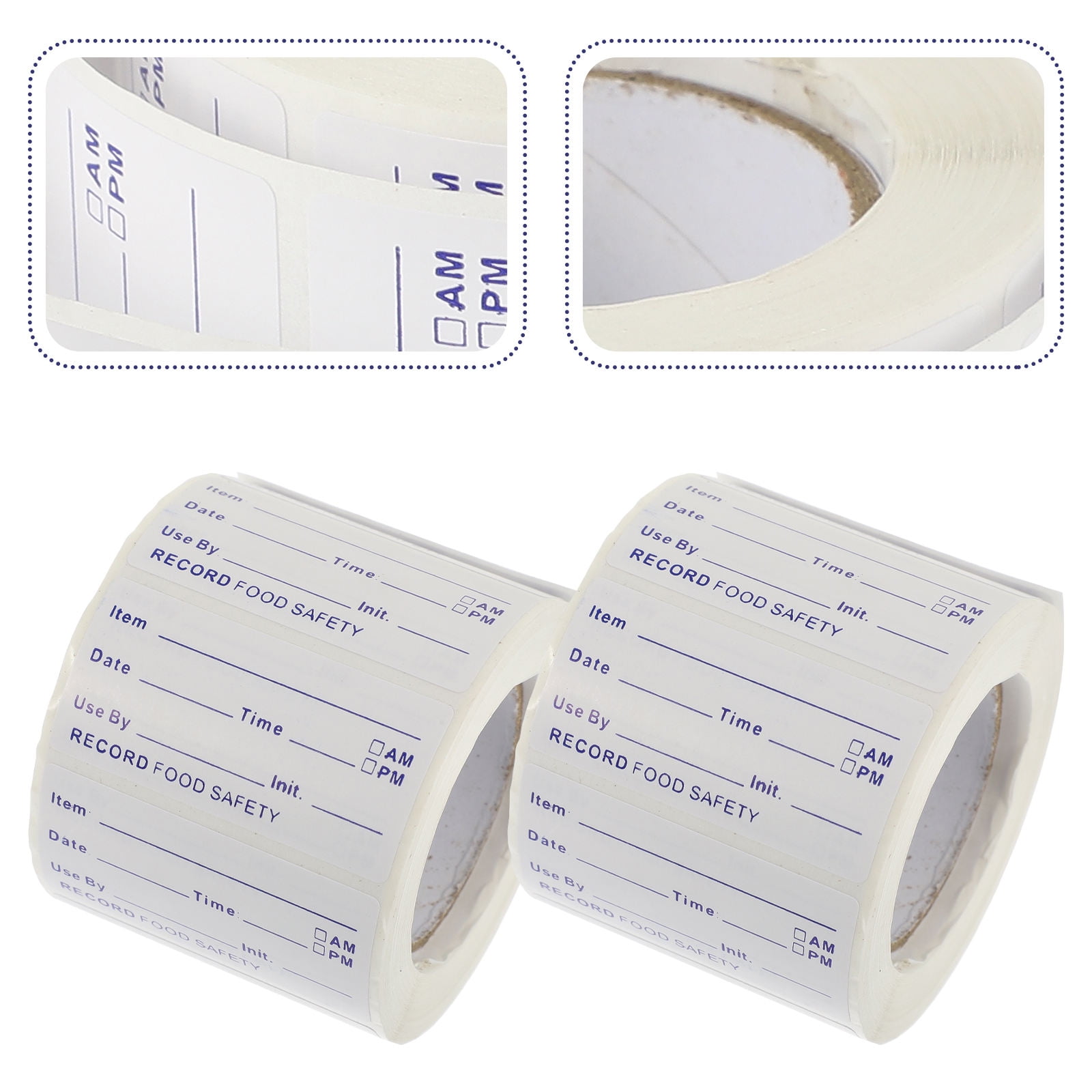 WEUVEB 500 Pcs Per Roll Labels for Food Containers for Restaurants 2 ...