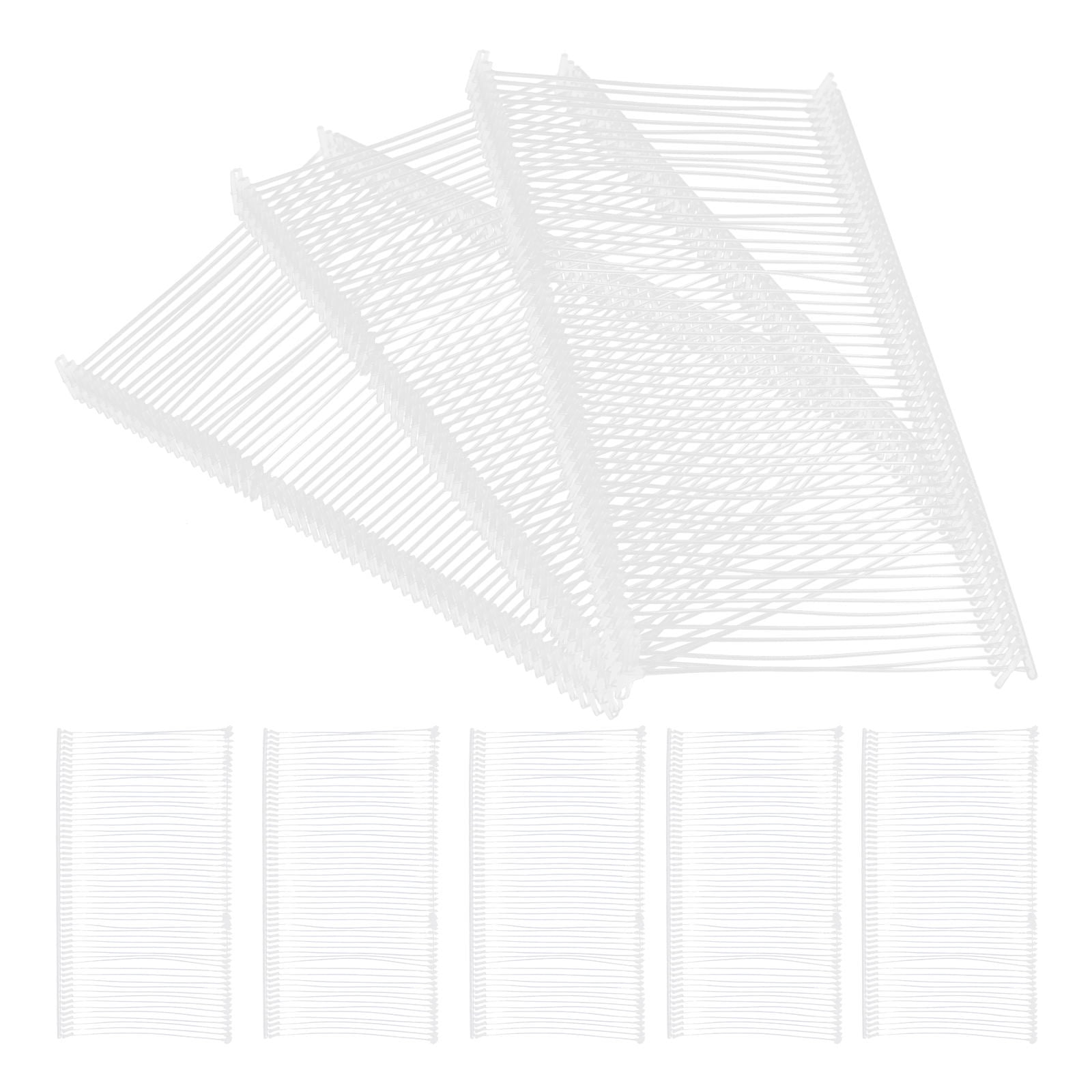 WEUVEB 5000Pcs I-Beam Shape Transparent PP Clothes Tag Fasteners For ...