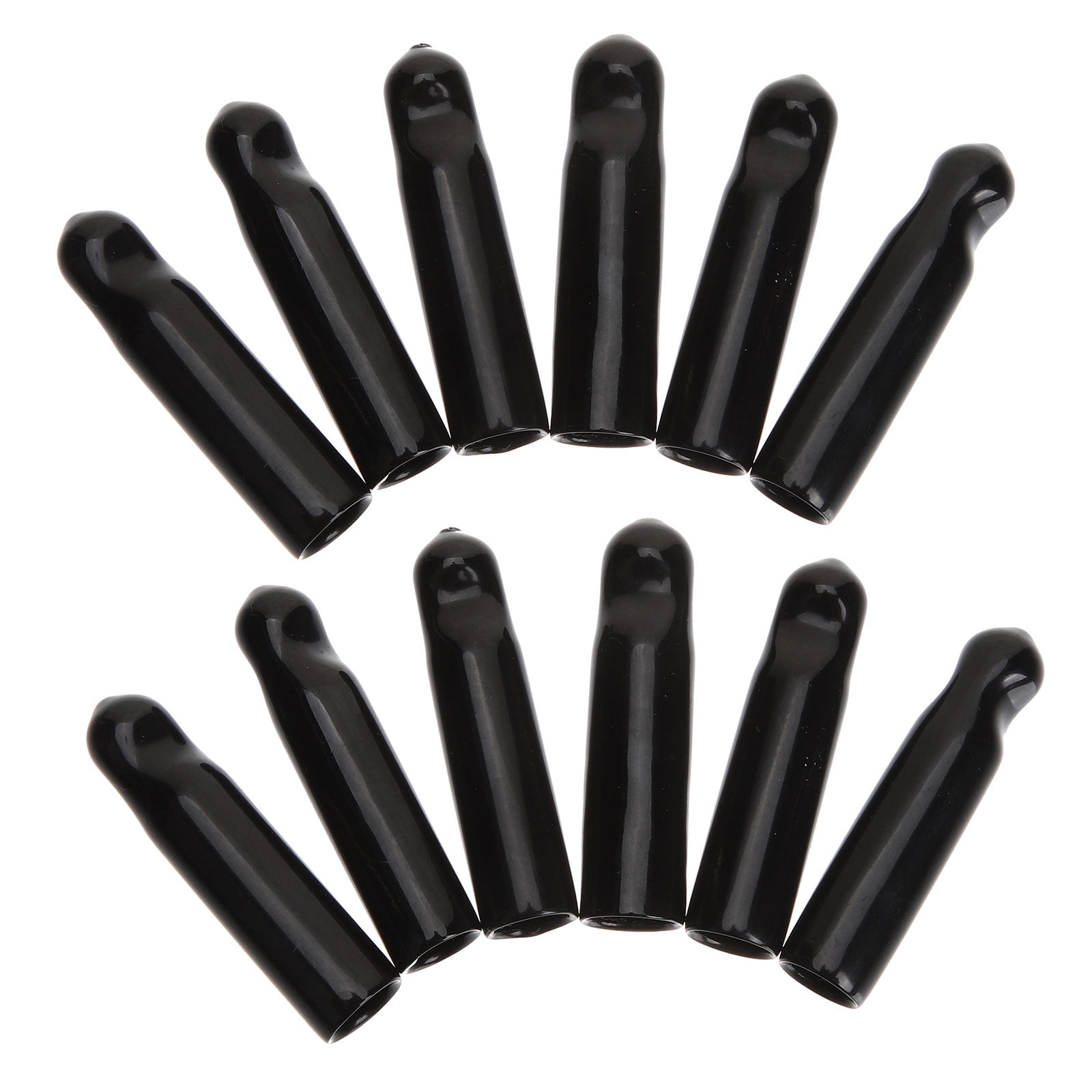 WEUVEB 50Set Black PVC Pourer Caps Seal to Prevent Dust Entry for ...