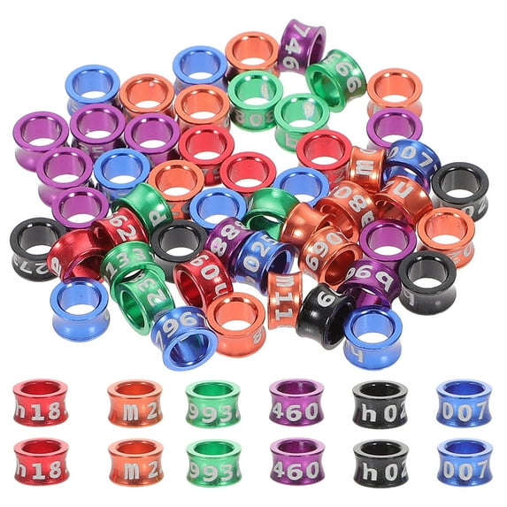 WEUVEB Pigeon Leg Bands Assorted Color Alloy 50Pcs - Walmart.com