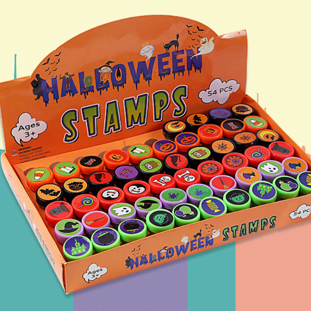 WEUVEB 50pcs Spooky Stamps Assorted Color Plastic - Walmart.com