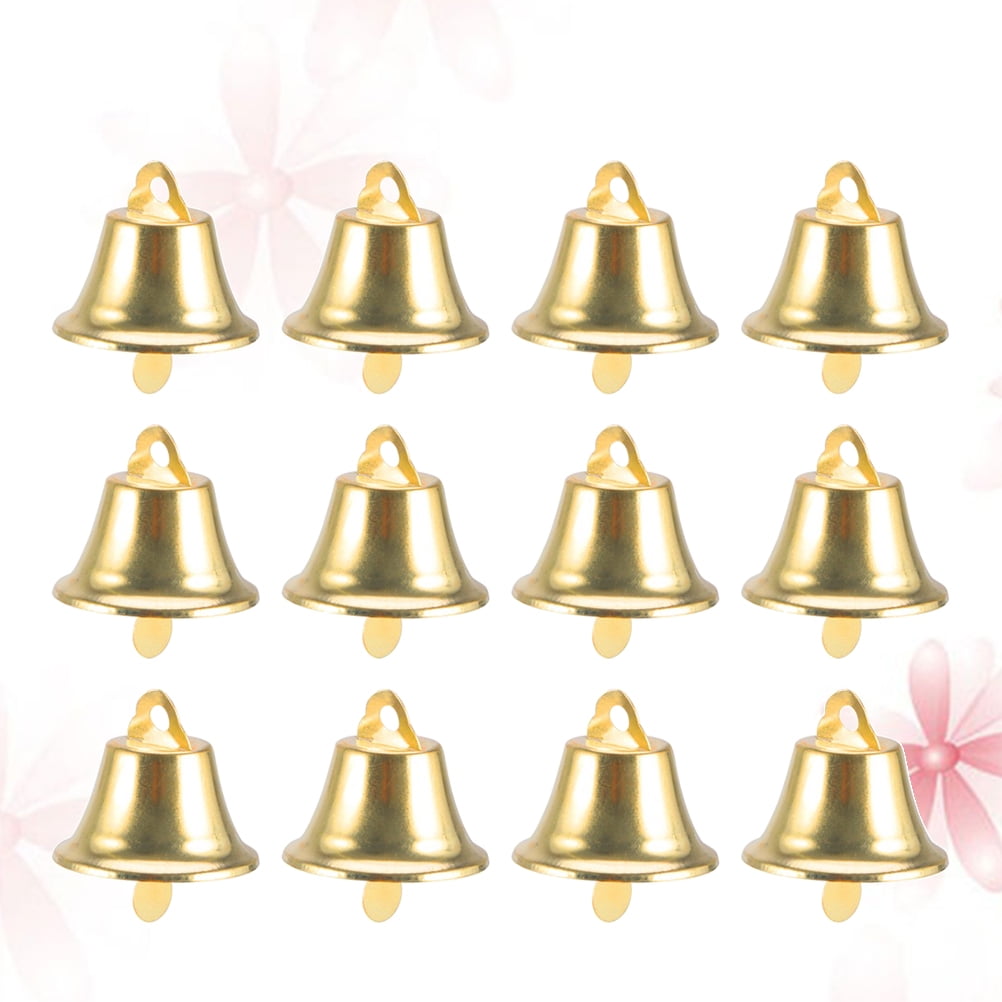 WEUVEB 55Pack Bell For Decoration Gold Mini Glocken Jingle Bells for ...