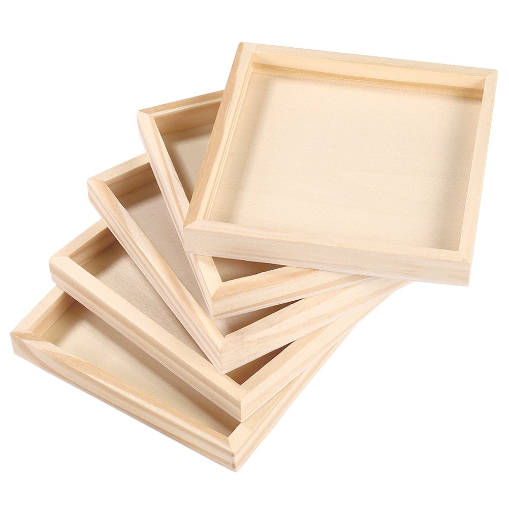 WEUVEB 5Set Square Shape Puzzle Tray for Building Blocks Family ...