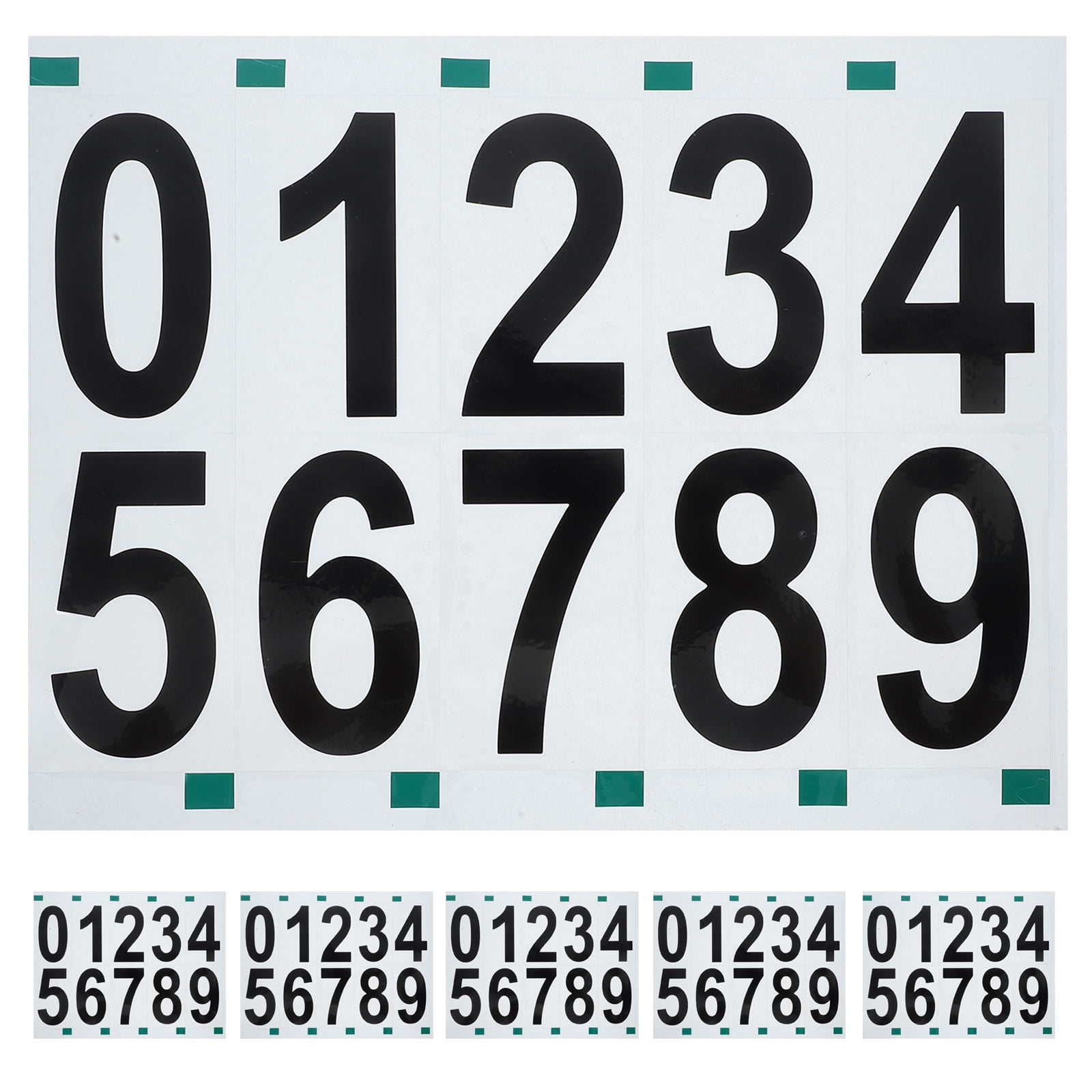 WEUVEB 6 Sheets Outdoor Number Stickers for Mailbox Letters and Numbers ...