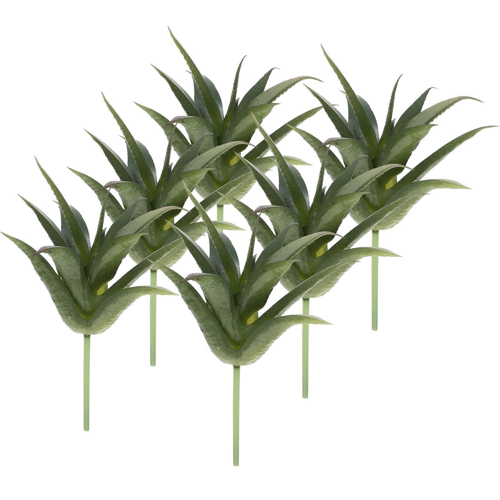 WEUVEB Realistic Plants Green PVC 6Pcs 3.1x3.5x4.2in - Walmart.com