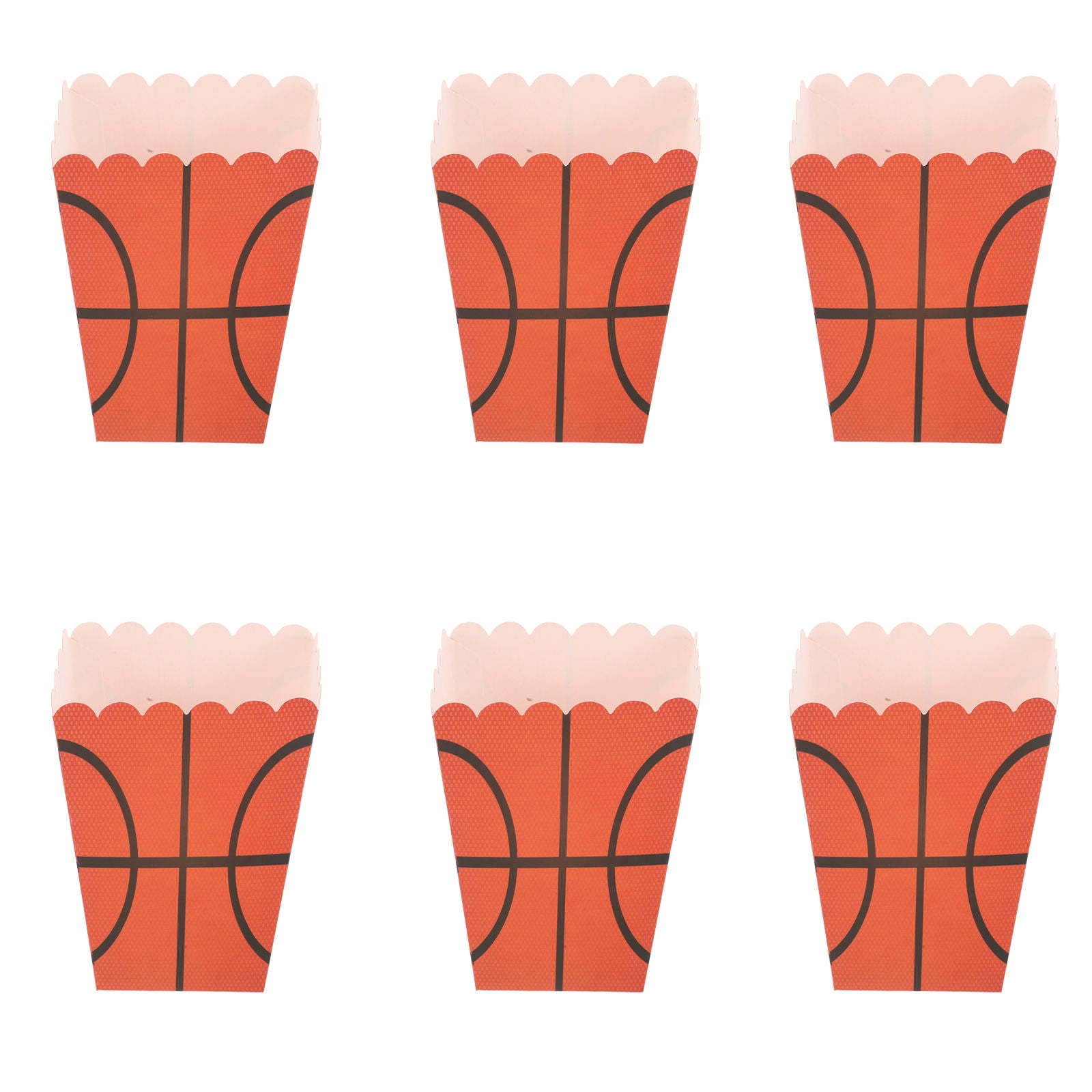 WEUVEB Paper Basketball Popcorn Boxes for Sports Themed Celebrations ...
