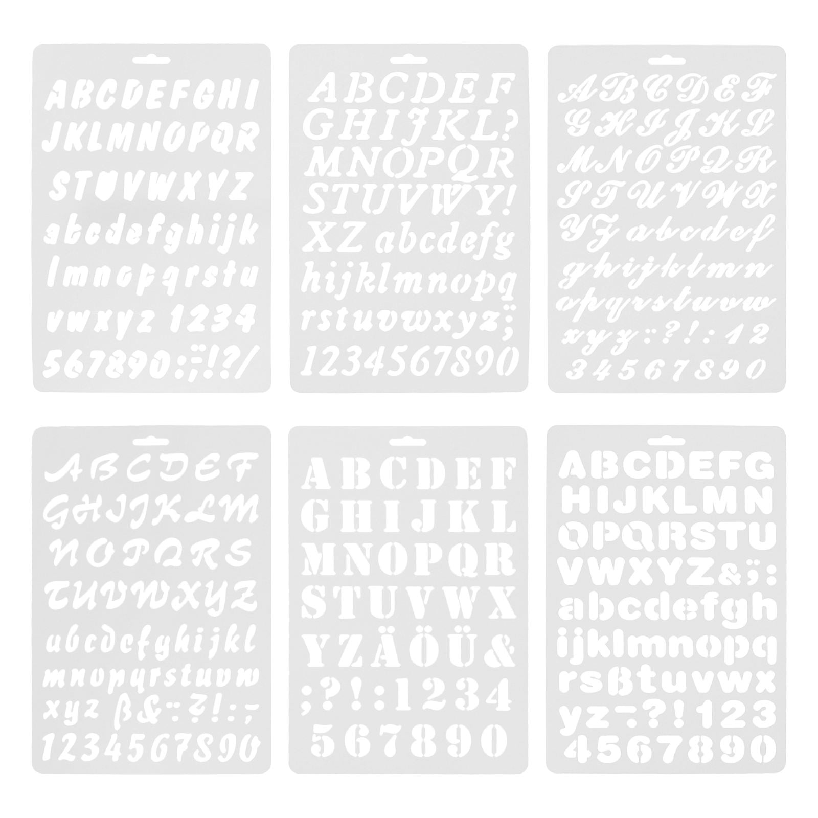 WEUVEB 6pcs Letter Template Letter Stencils For Stencils For Crafts ...
