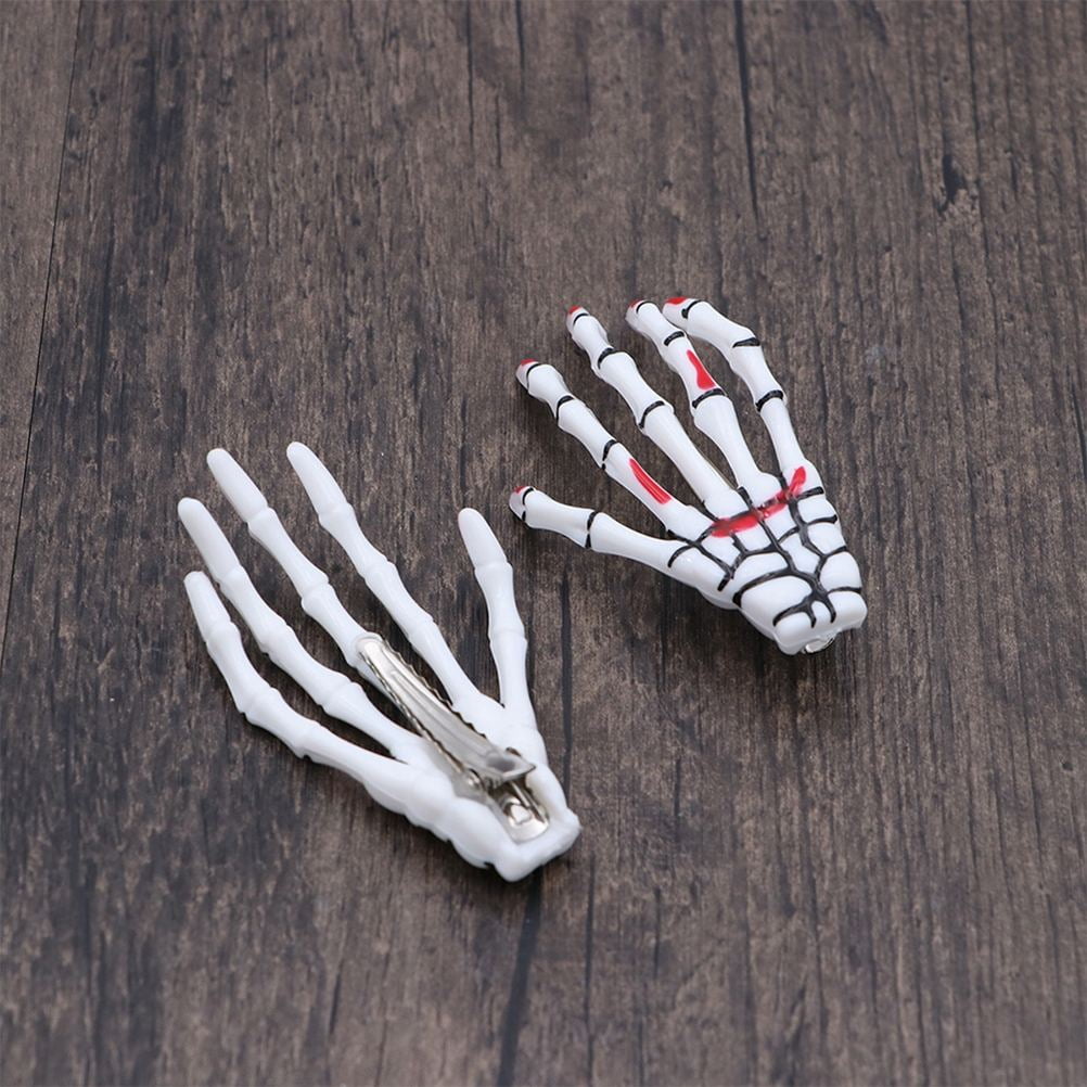 WEUVEB 8Pack Hair Claw Skeleton Claw Shape Bloody Style for Women ...