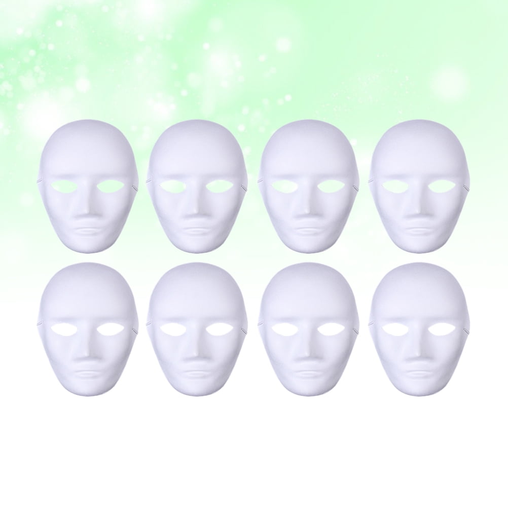 WEUVEB 8Pcs Blank Masks to Decorate for Masquerade Parties and Male ...