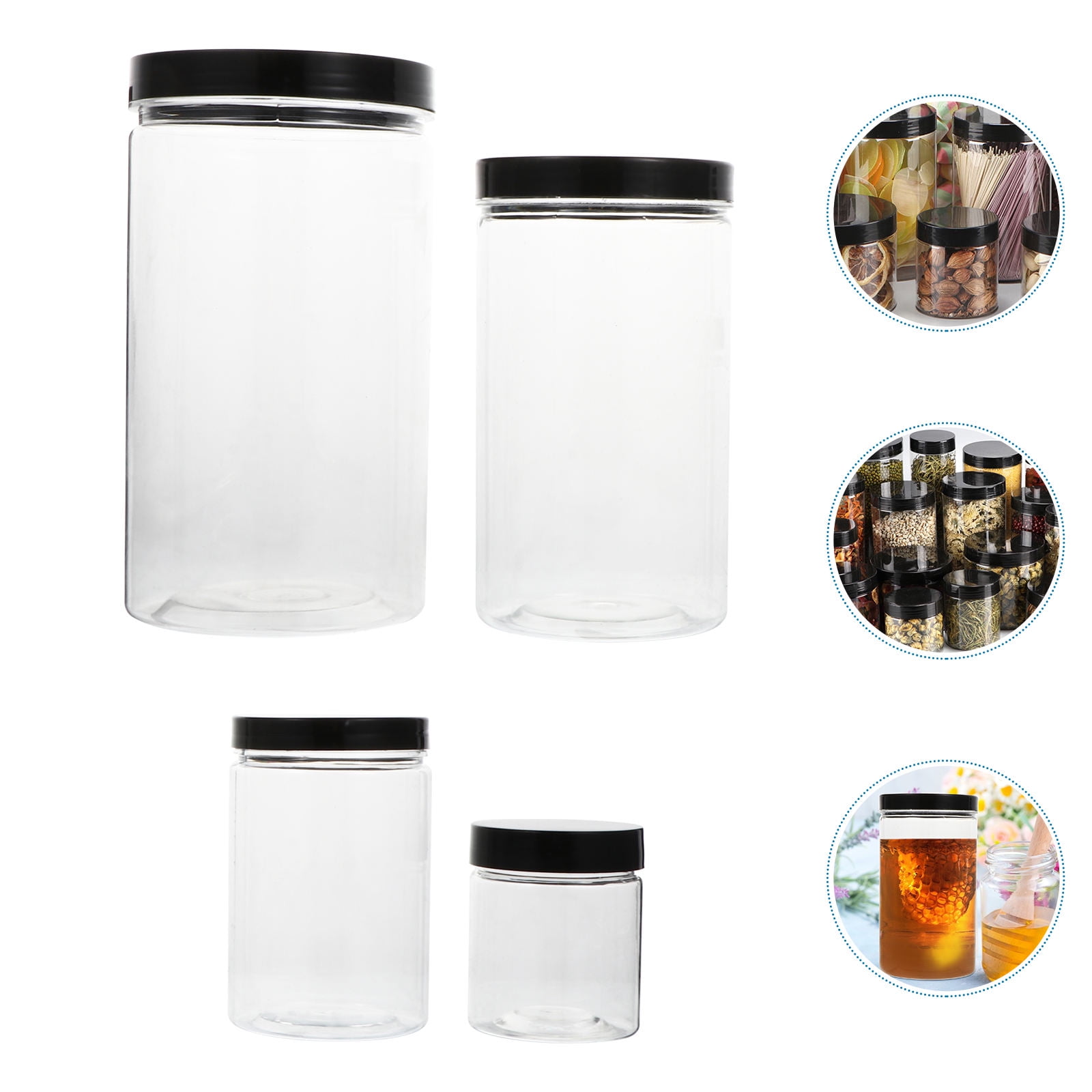 WEUVEB Plastic Storage Can 8pcs - Walmart.com