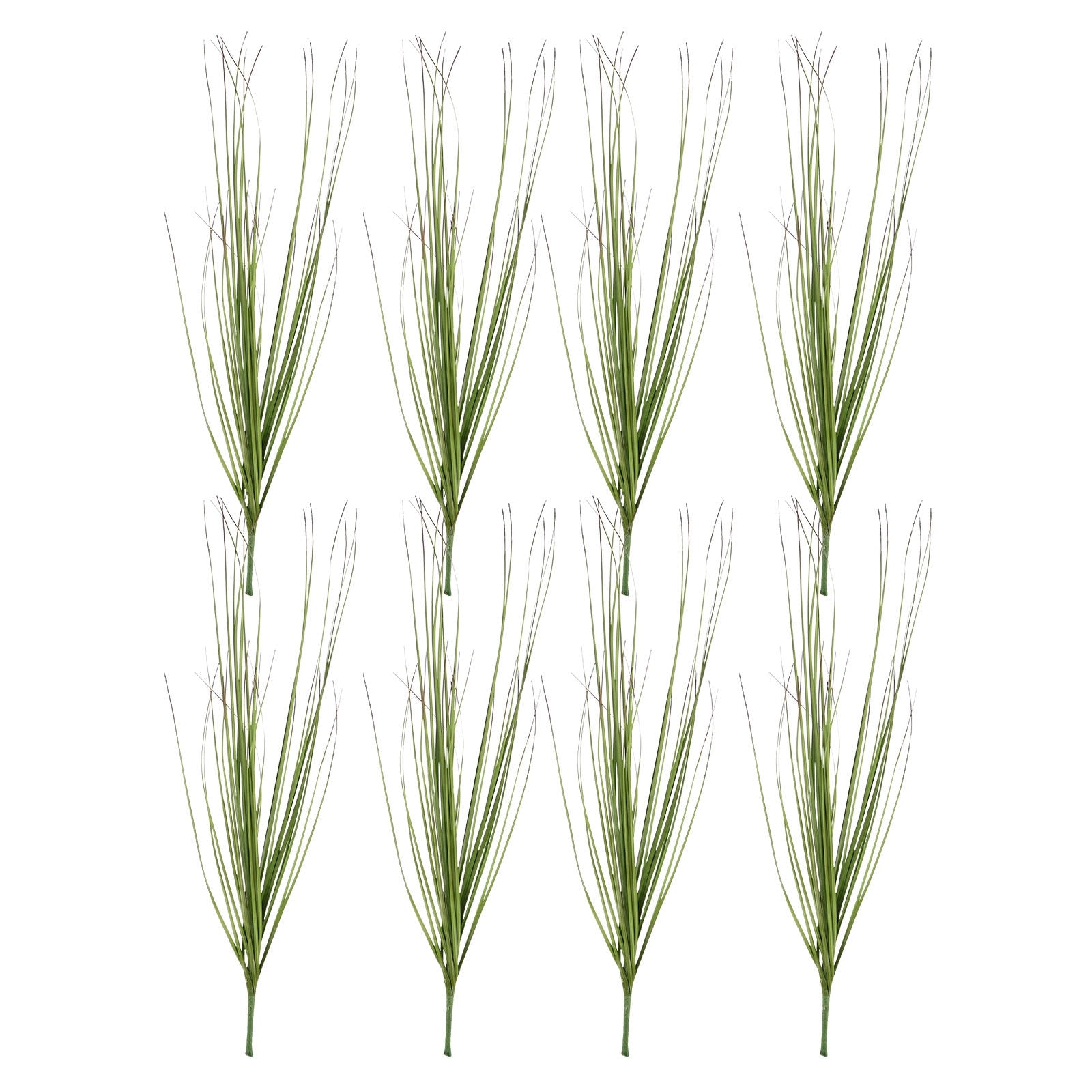 WEUVEB Green Faux Reed Plants 8 Pieces Artificial Decorative Reeds for ...