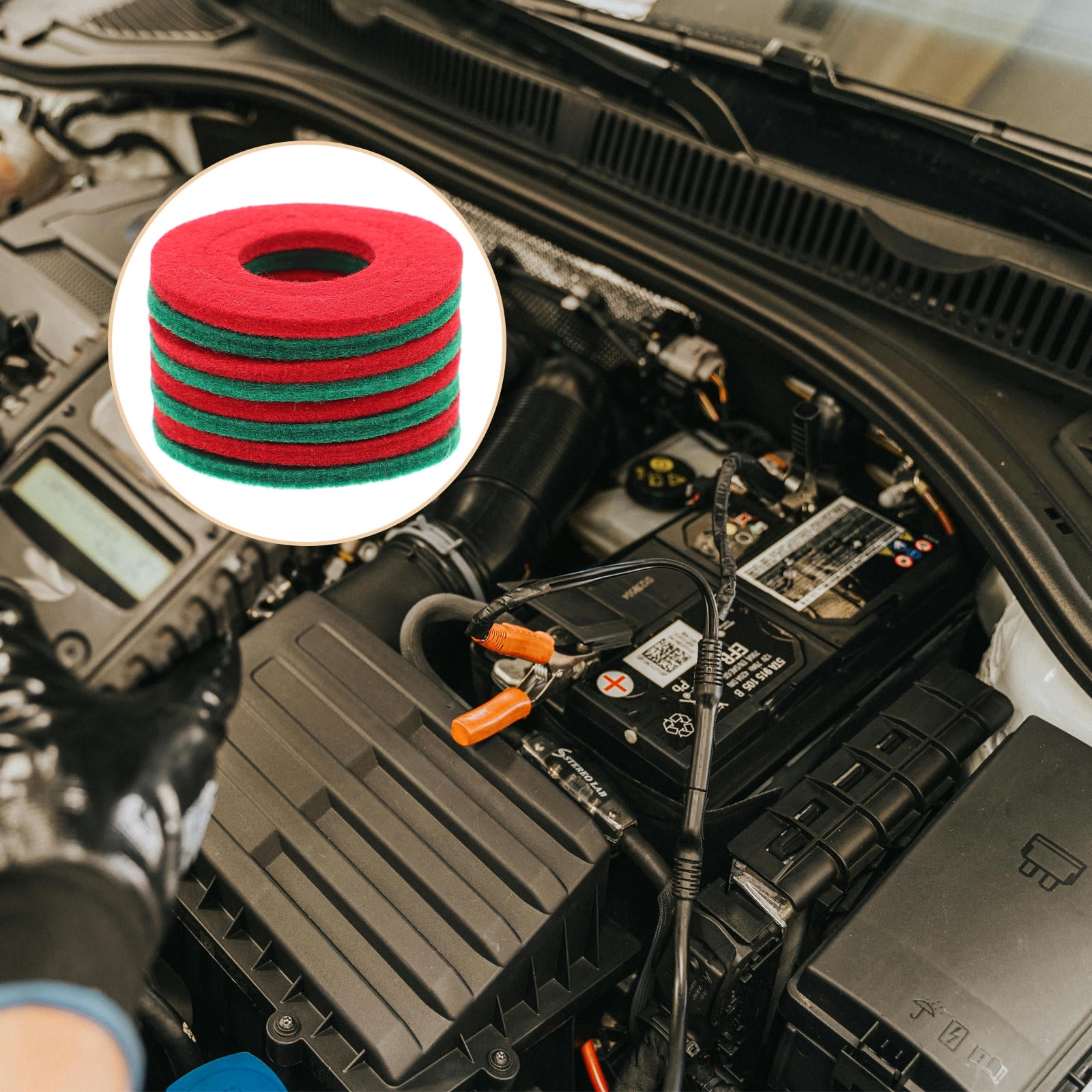 WEUVEB 8Pcs Washer Top Protector Fiber Material For Automotive Battery ...