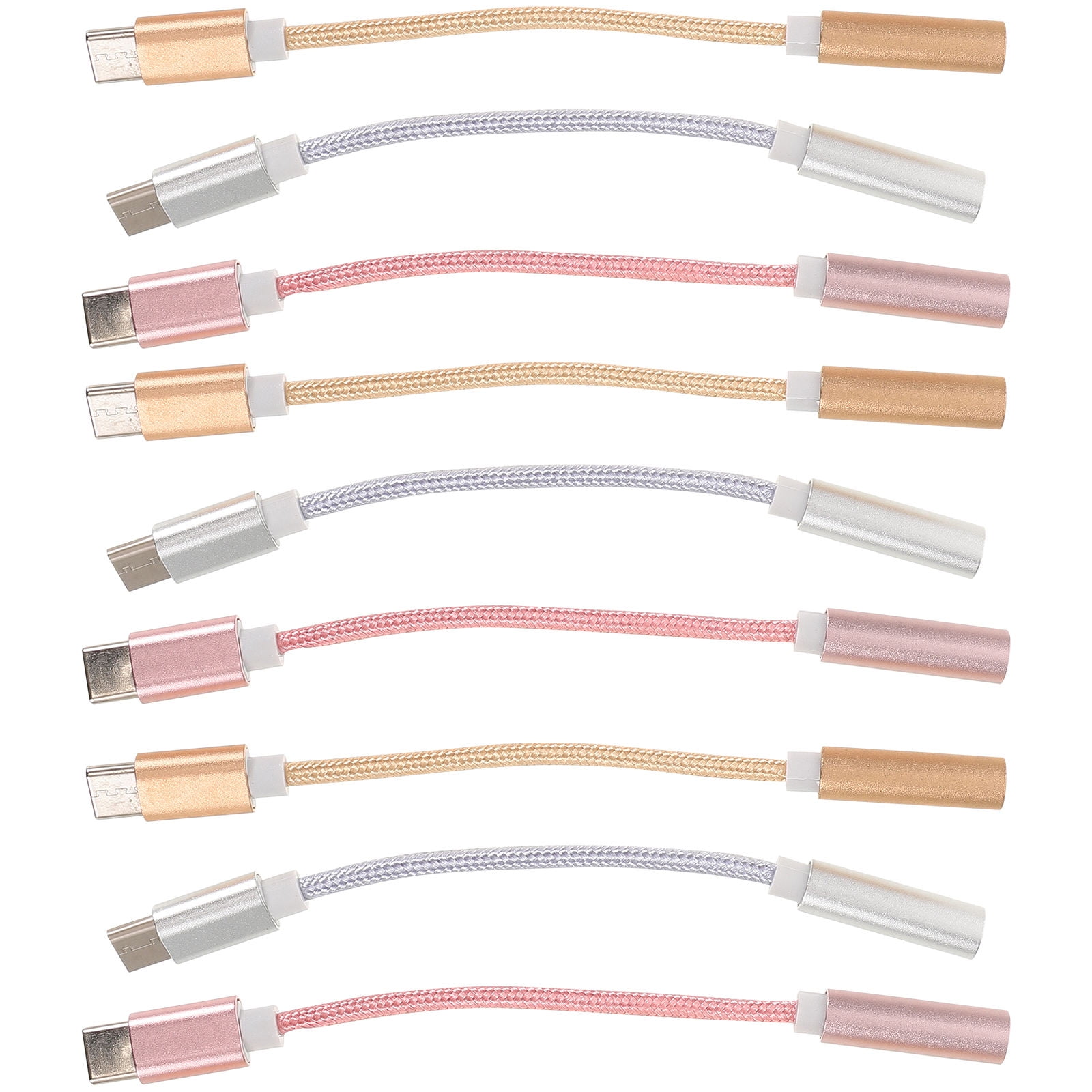 WEUVEB 9PCS Usb C Cable Headphone Jack Adapter High Fidelity Sound ...