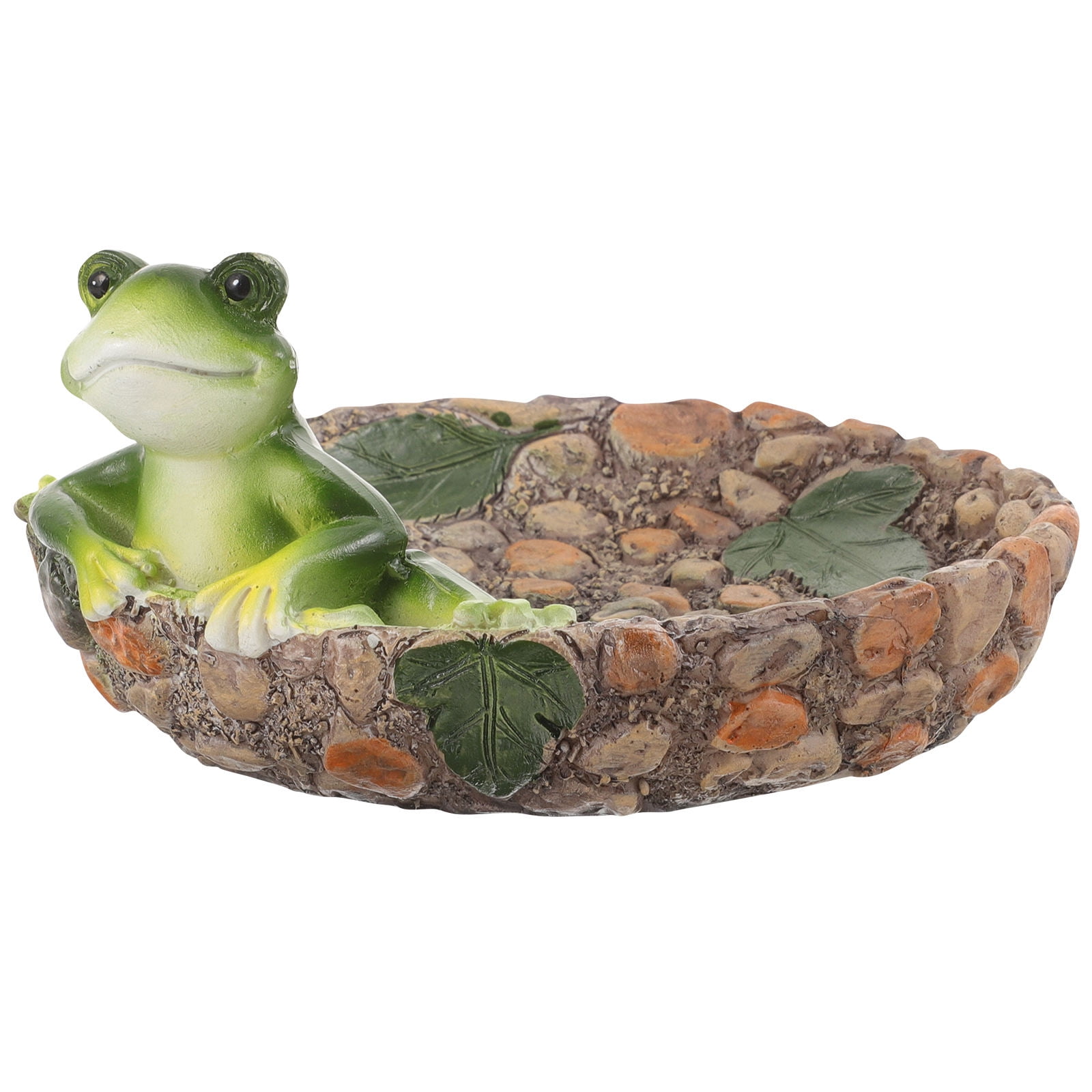 WEUVEB Adorable Resin Frog Sculpture Cute Frog Model Decor For And Home ...