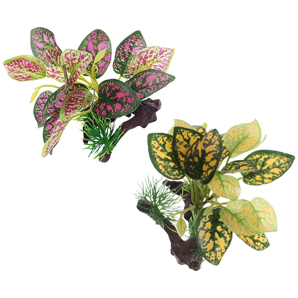 WEUVEB Aquarium Greenery Supplies For Decoration Fake Aquarium Plants ...