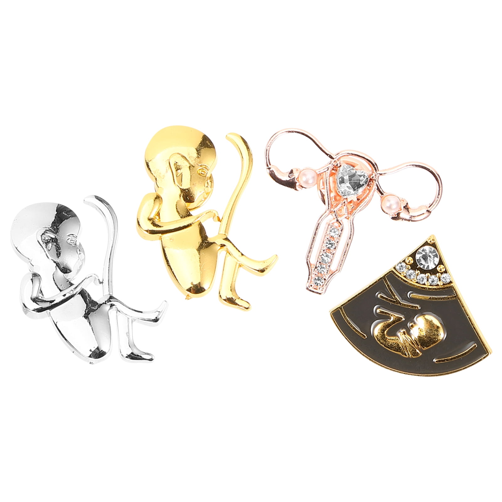 WEUVEB Assorted Color Uterus Badge Brooch for Clothes and Hats Premium ...