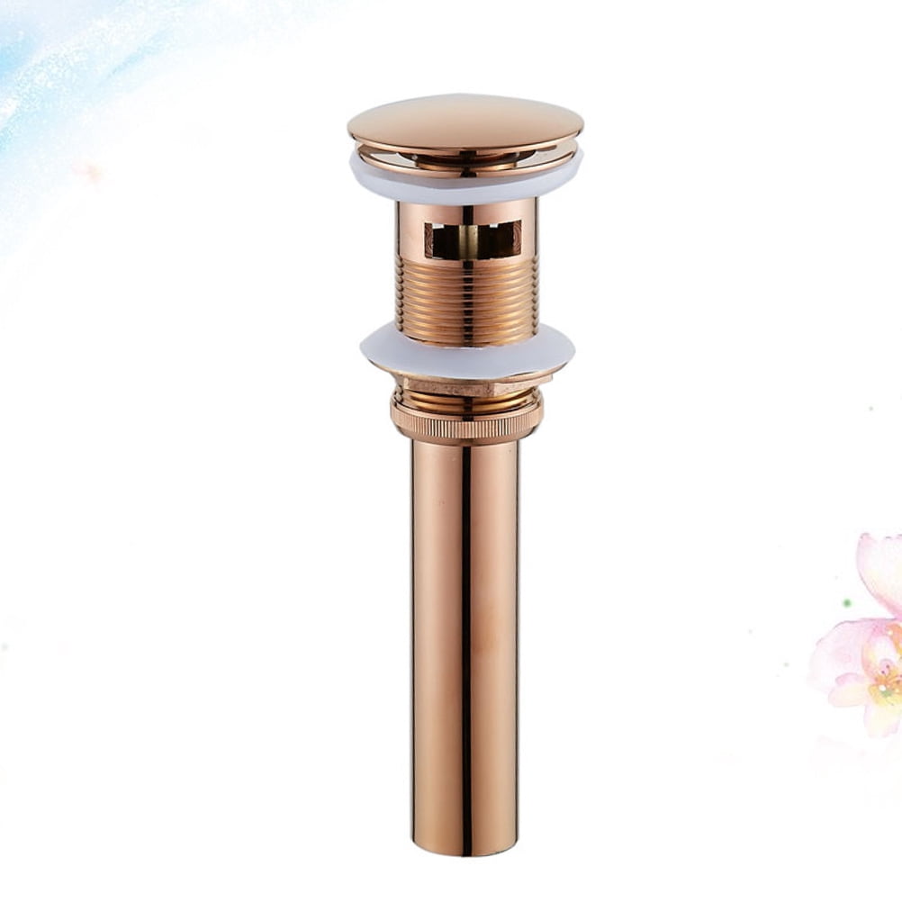 WEUVEB Bathroom Vessel Sinks Drain Plug Rose Gold Copper 1Set with ...