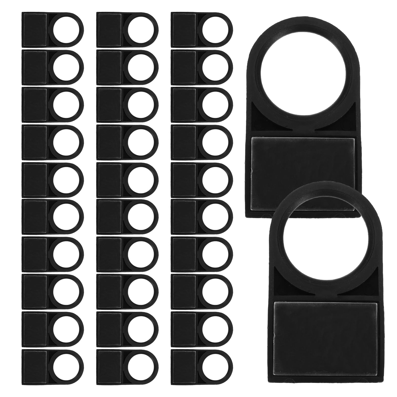 WEUVEB Black Push Button Switch Indicator Plastic Sign for Indicating ...