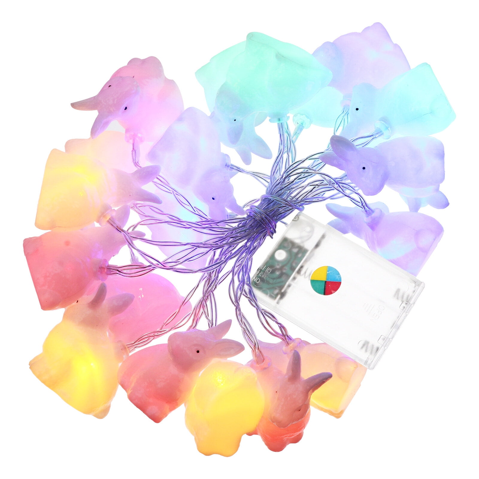 WEUVEB Bunny String Lights 1 Set Assorted Color for Fun Room Decor and ...