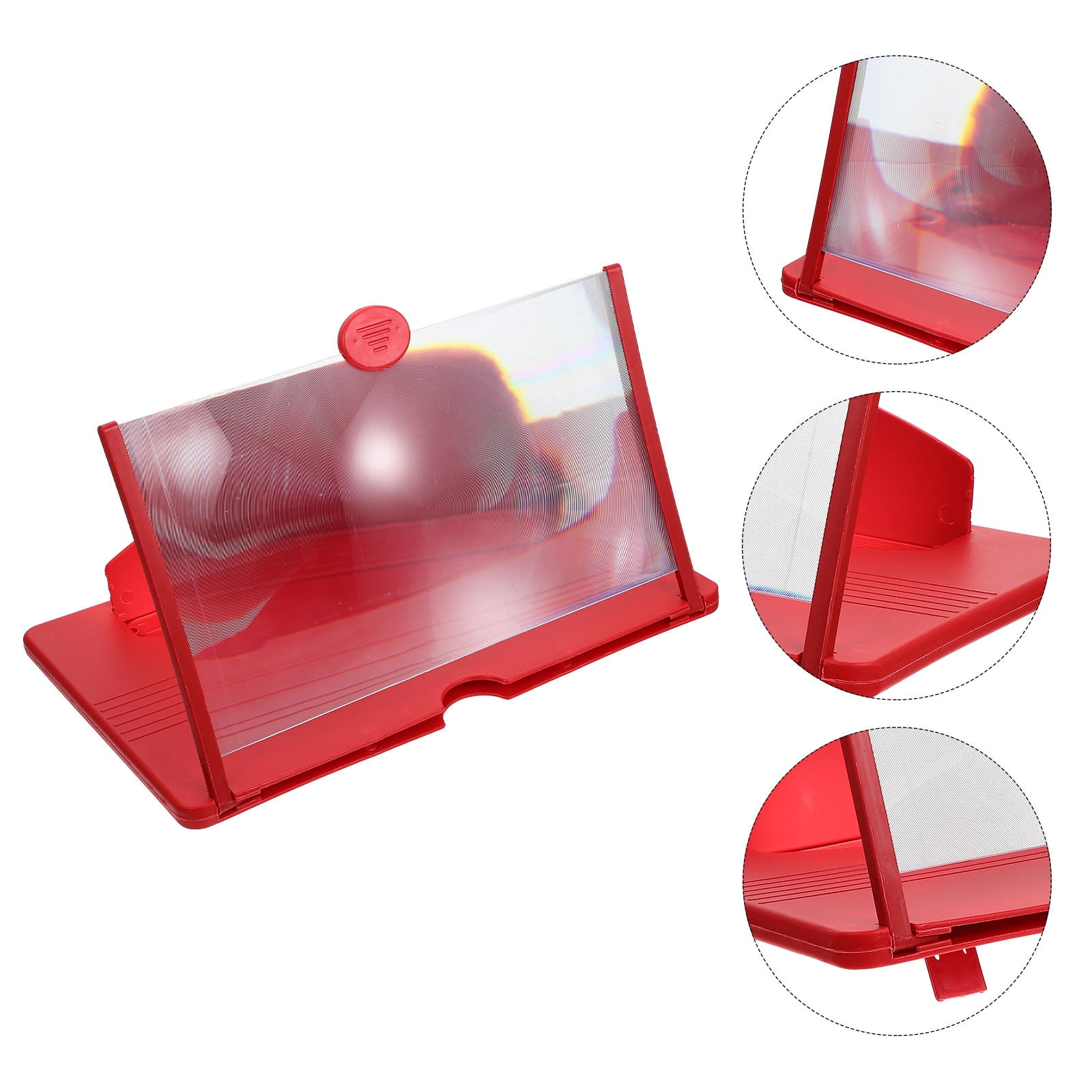 WEUVEB Cell Phone Screen Magnifier 1Pcs Red Abs Material for Watching ...