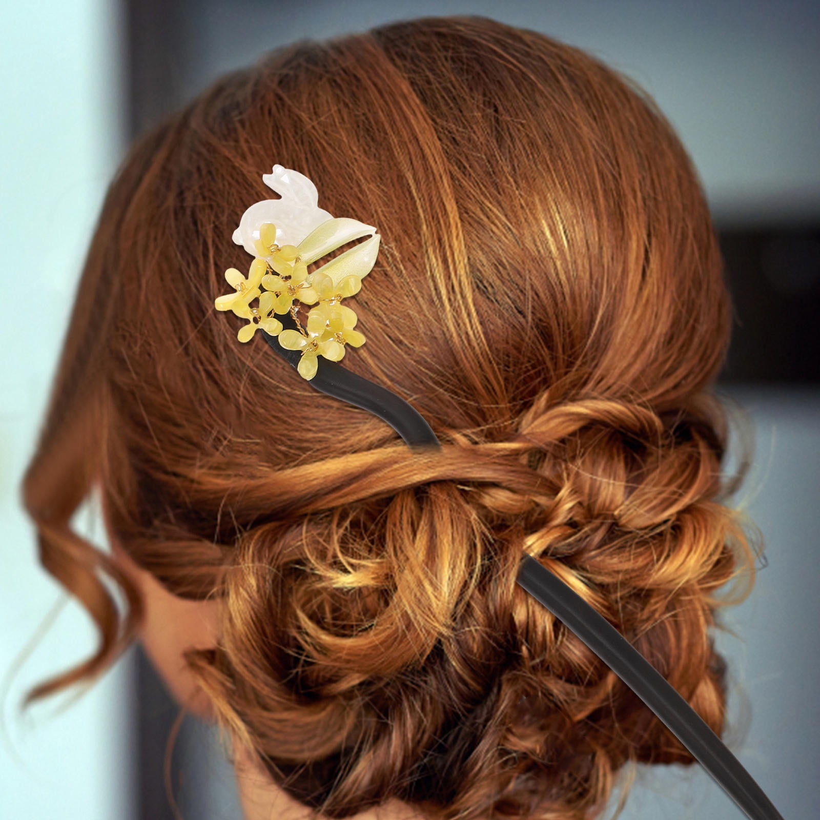 WEUVEB Chinese Hair Pin Smooth Edges Wood for Women Exercises 1Set ...