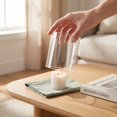 WEUVEB Clear Glass Shade Replacement Cylinder for Candle Holder Decor ...