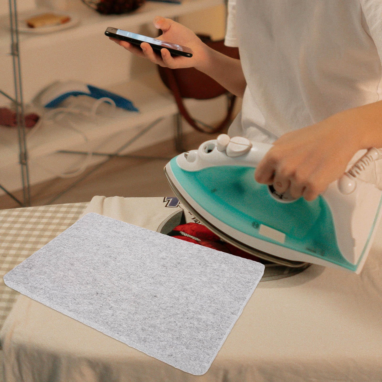 WEUVEB Ironing Mat Wool Felt Ironing Men Household Chores 1Pcs ...