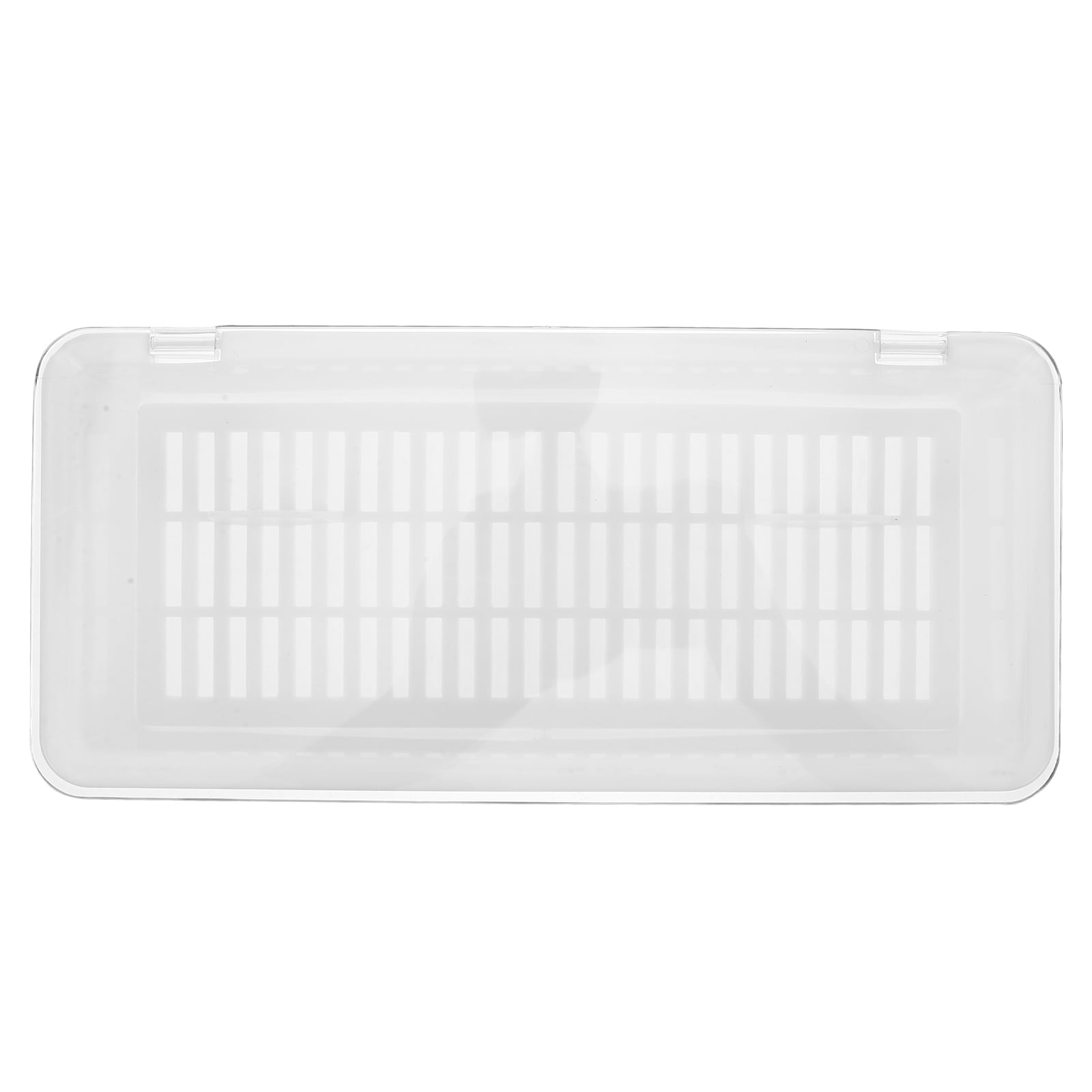 WEUVEB Cutlery Box With Lid Tray Plastic Utensil Storage Drainer ...