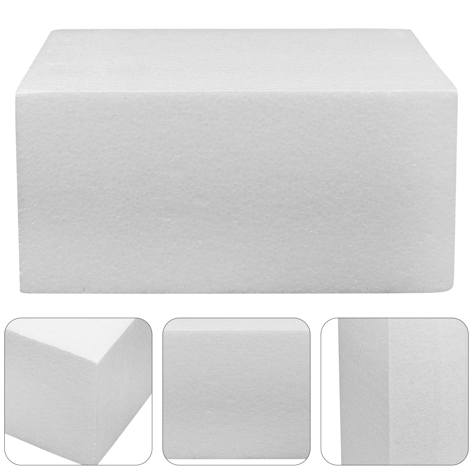 WEUVEB DIY Foams Models 1Pack White Square Foam Block for Art Project ...