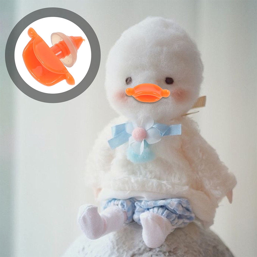 WEUVEB Duck Toys Duck Beak Replacement Kit Orange 20Pack 1.2X1.0X0.4In ...