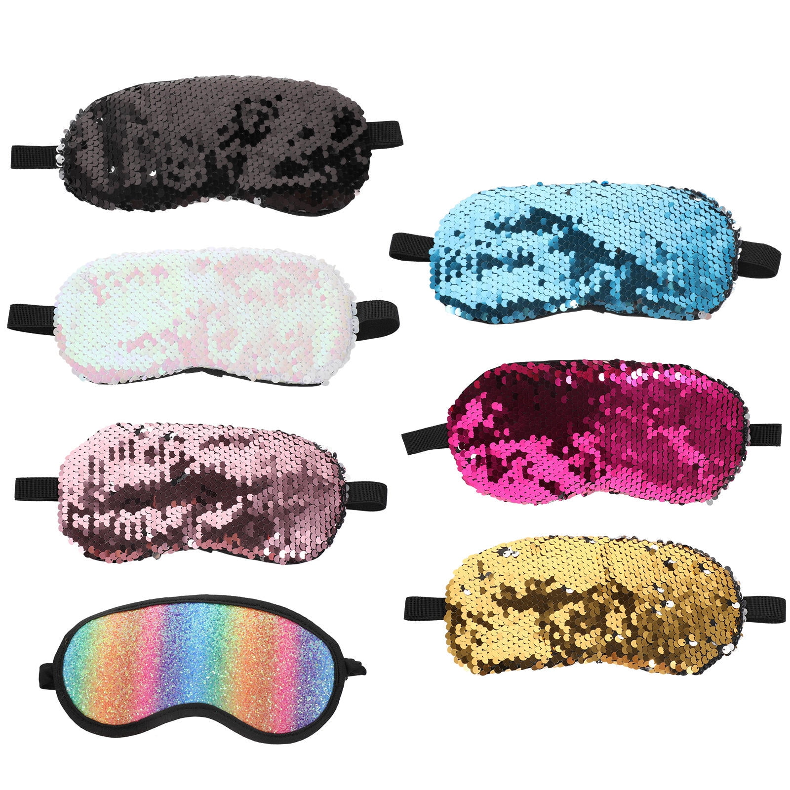 WEUVEB Eye Shades for Sleeping Eye Patches Creative Design Sequin ...