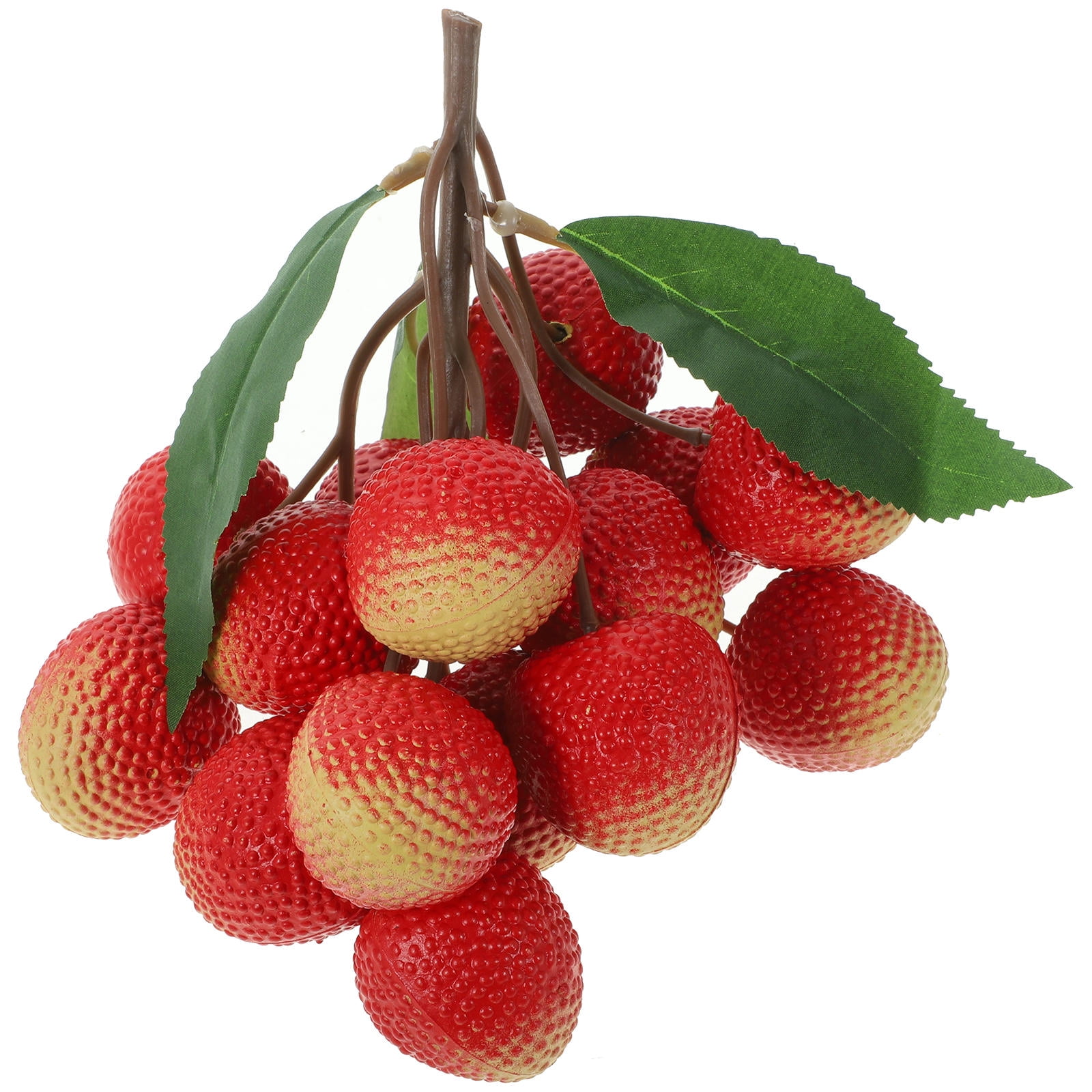 WEUVEB Fake Lychee Fruit 18x16cm Simulated Lychee Model Realistic Fruit ...