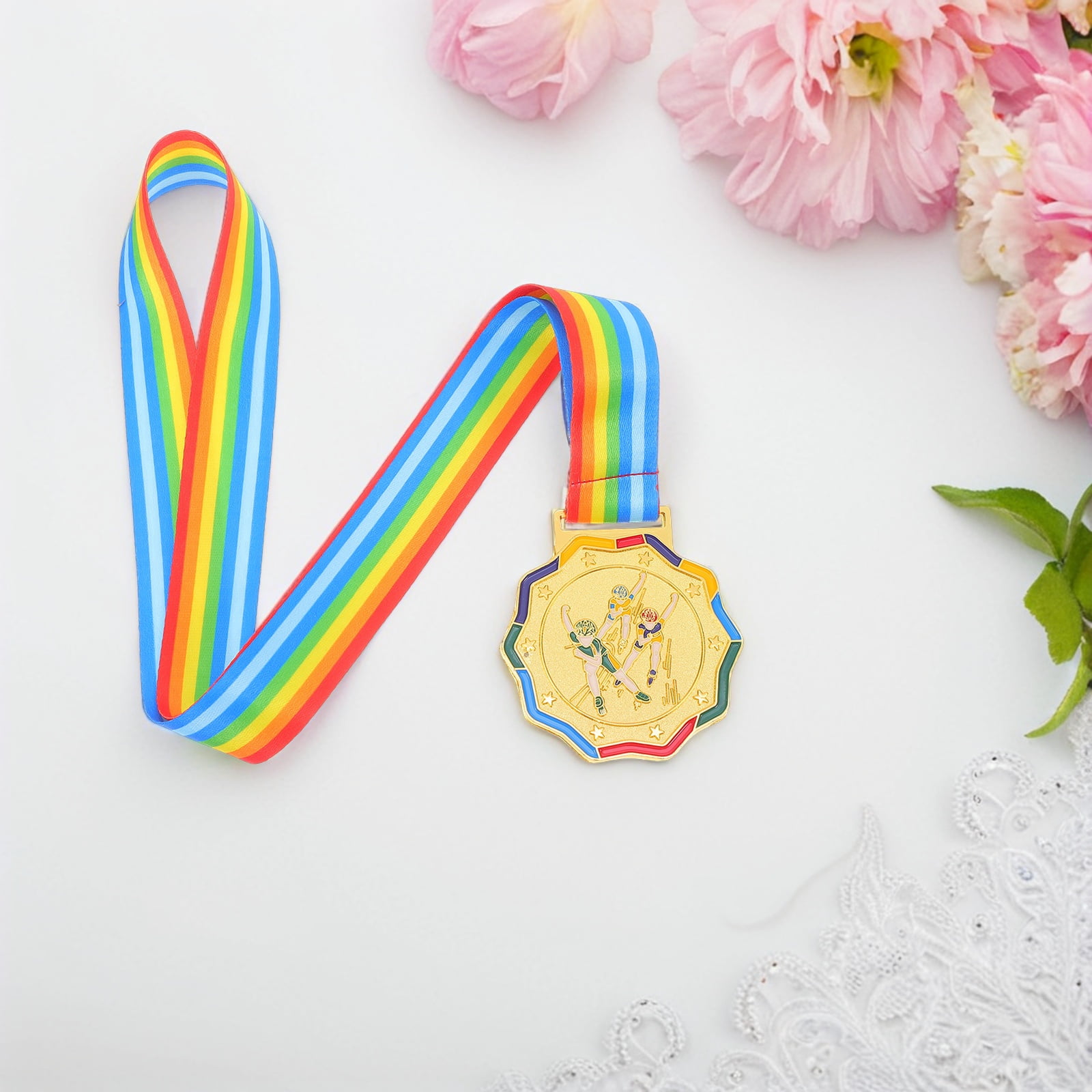 WEUVEB First Place Medal For Kids With Ribbons Zinc Alloy Inspire ...