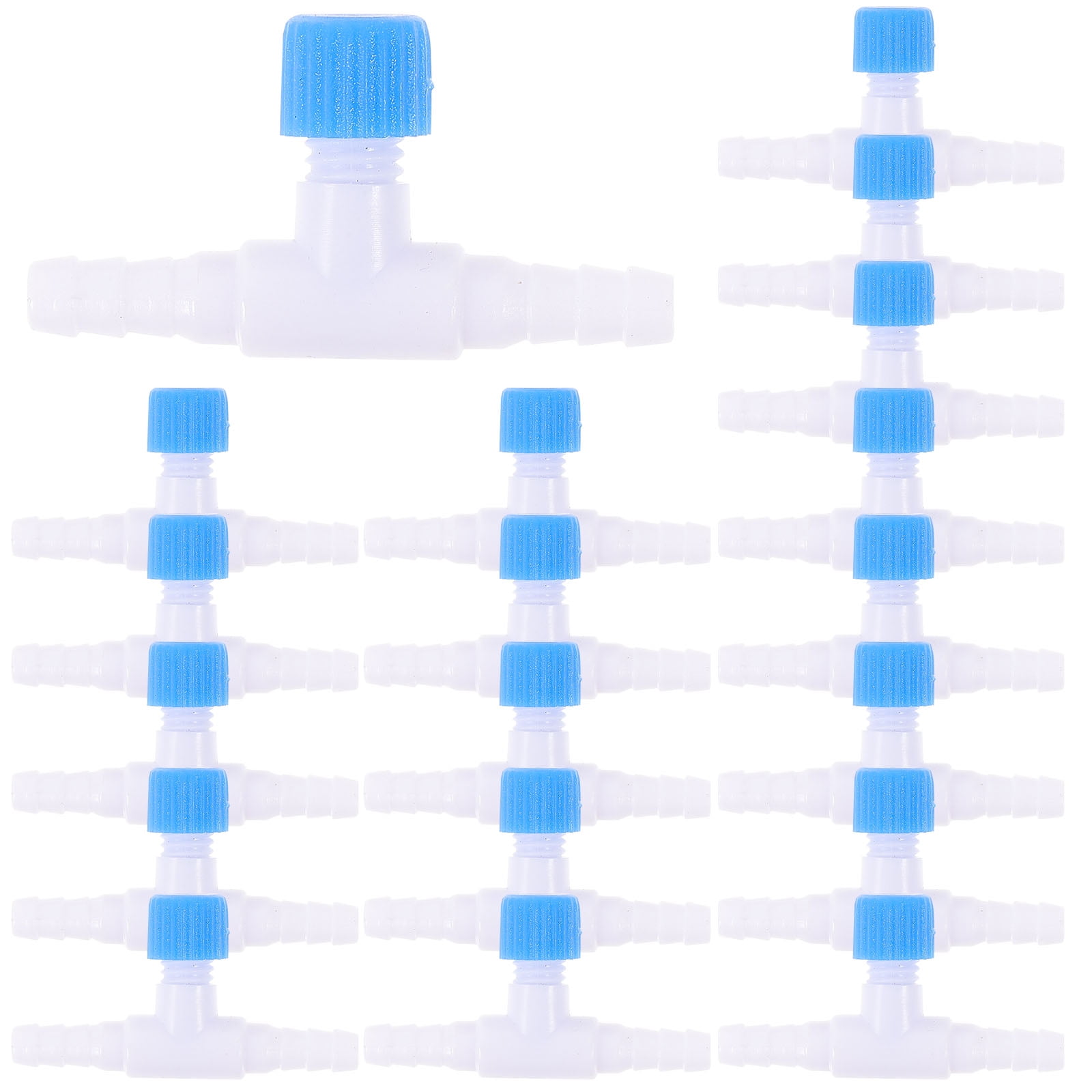 WEUVEB Aquarium Control Valves T-Shaped Fish Tank Valves 30 Pieces for ...