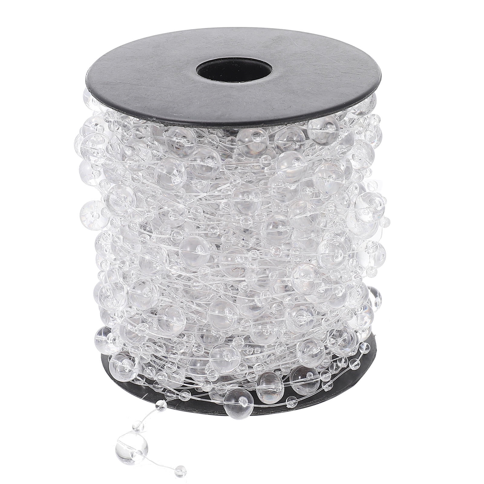 WEUVEB Fishing Line Beads Chain 1 Roll Multipurpose Design Transparent ...