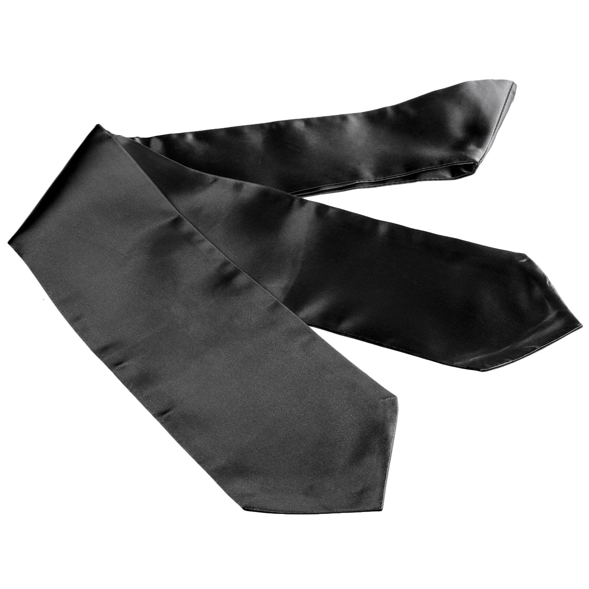 WEUVEB Graduation Clothes Black Satin 90 Degree Angle Cut Professional ...