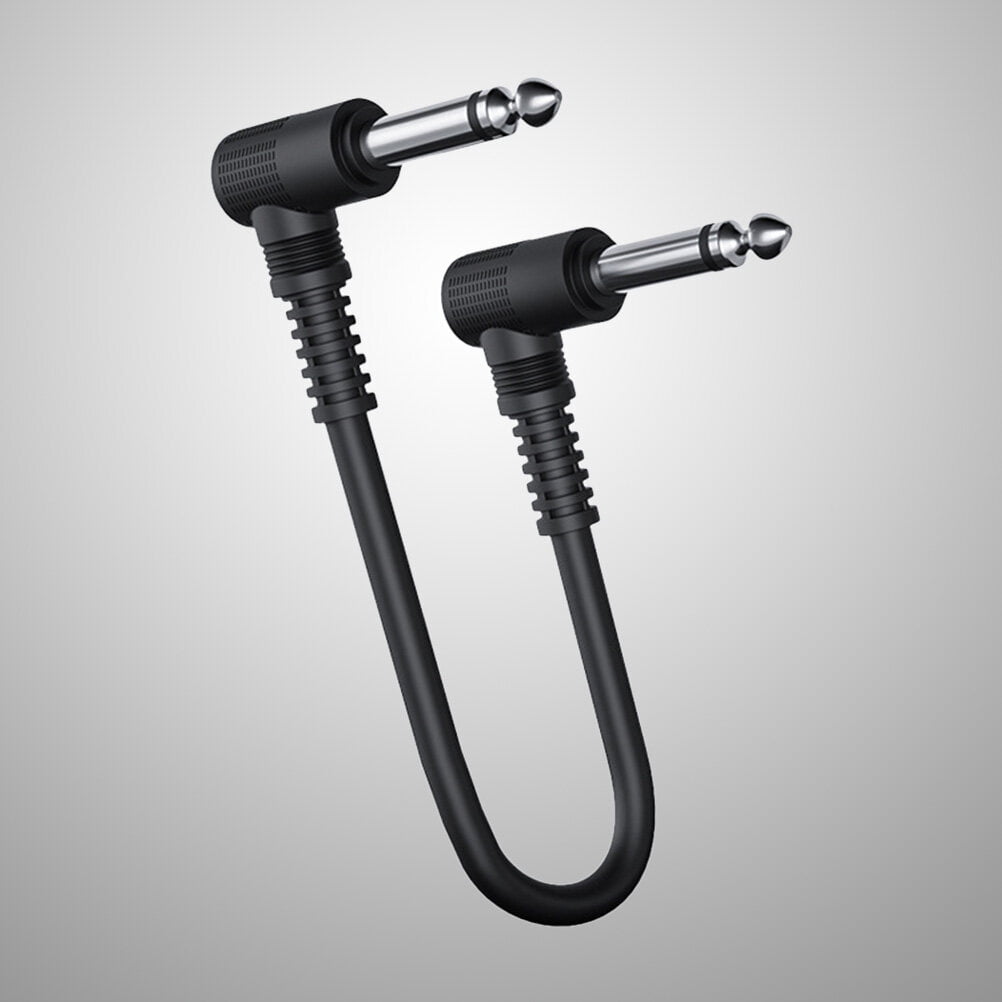 WEUVEB Guitar Patch Cables for Pedal Board 20CM Black Conductive PVC ...