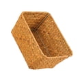 WEUVEB Handmade Rattan Desktop Organizer Basket for Home and Office ...