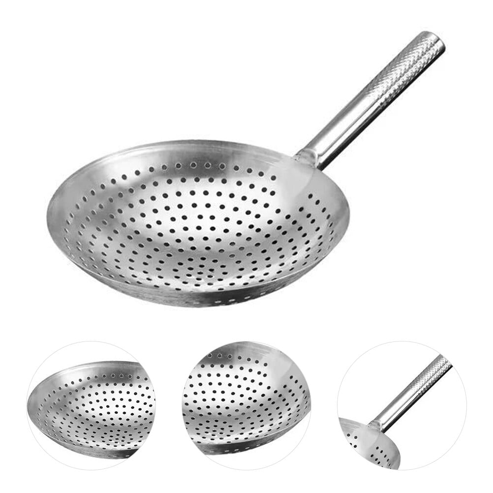 WEUVEB Mesh Spoon Oil Filter Strainer for Kitchen Use with Fine High ...