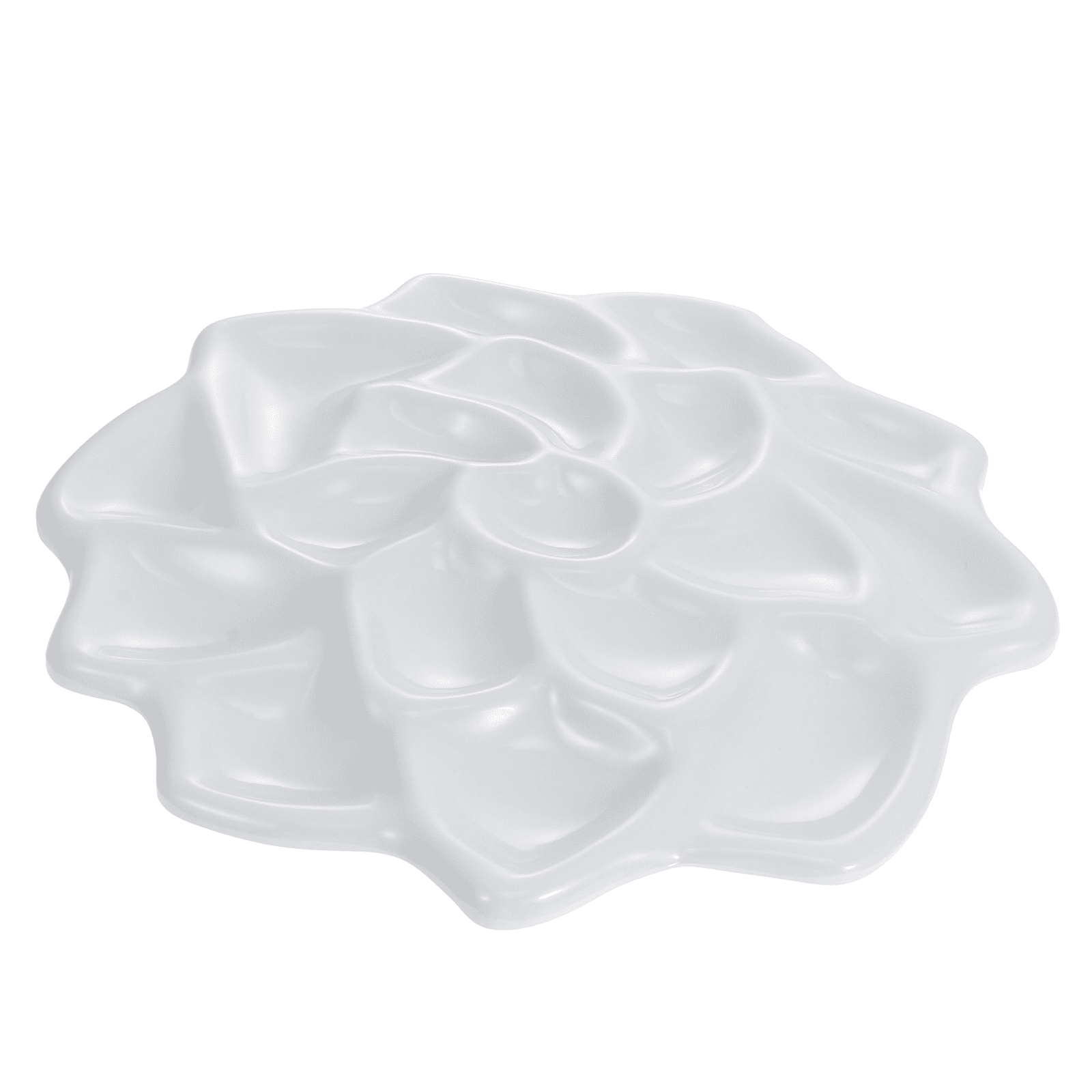 WEUVEB Imitation Ceramic Pallet Watercolor Paint Tray 1Pcs Multi Holes ...